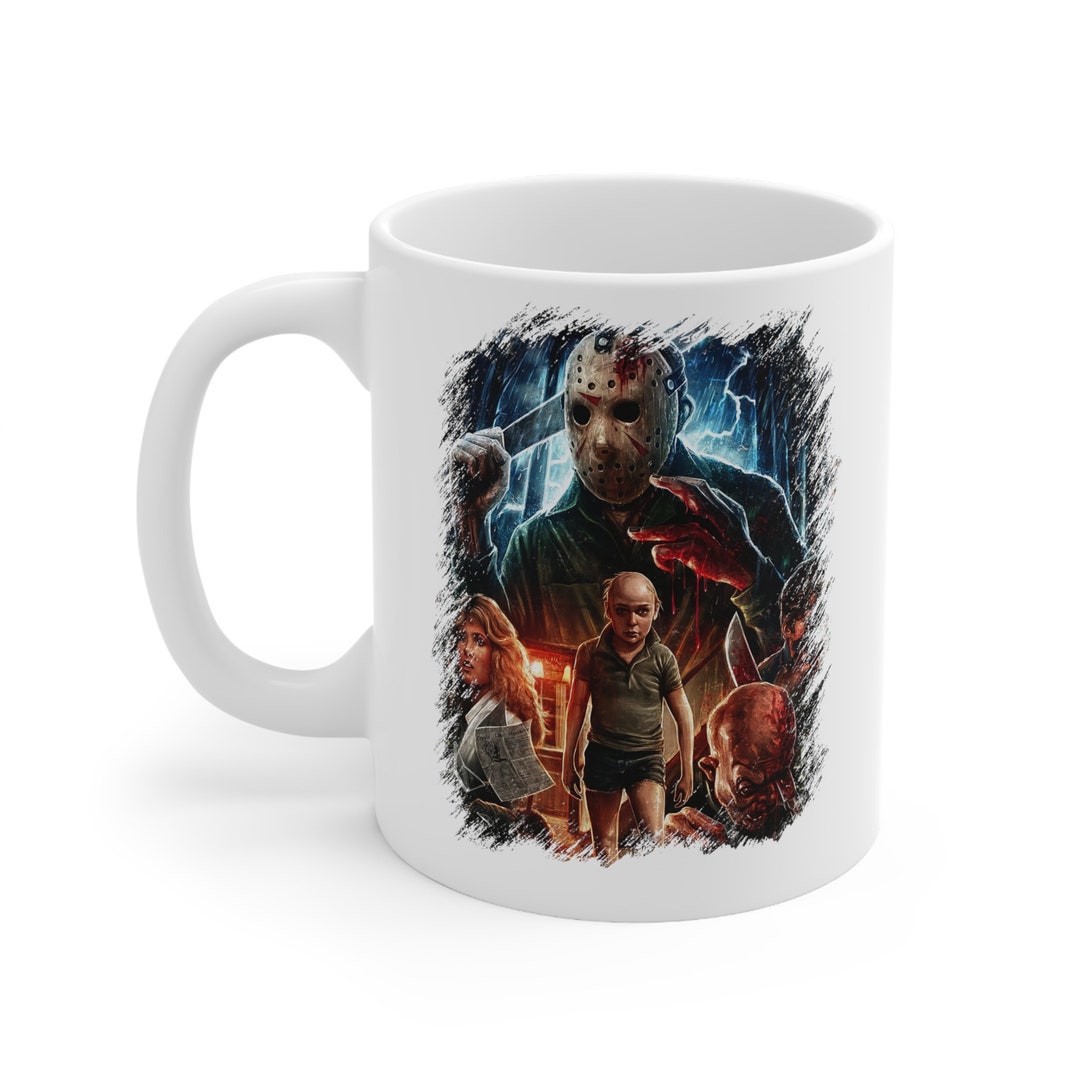 Friday the 13th, Jason Voorhees, Horror Mug, Horror Movie Mug, Horror ...