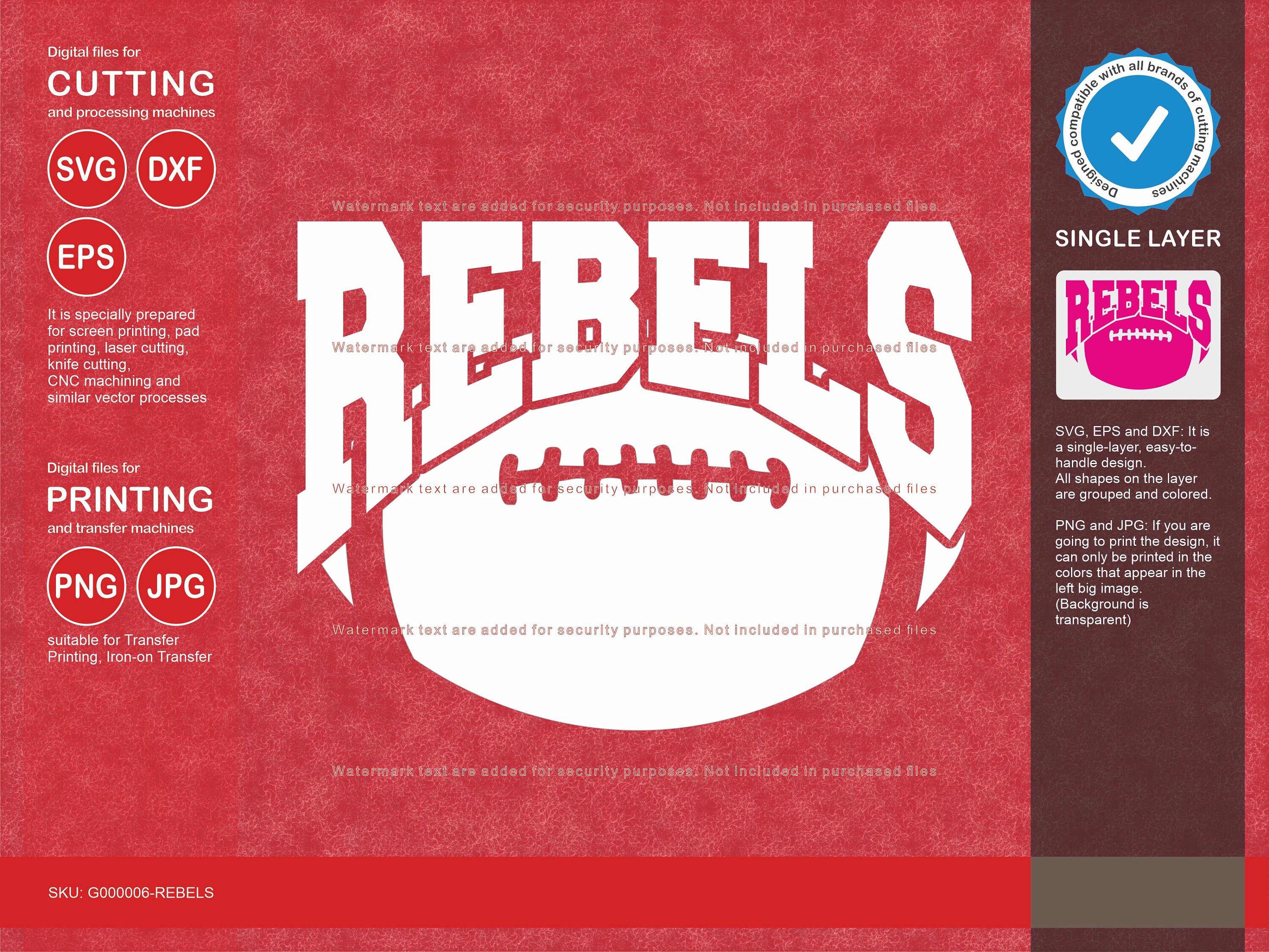 Rebels Svg, Rebel 9 Football Svg Mascot Designs Pack, Rebels Svg Cut ...