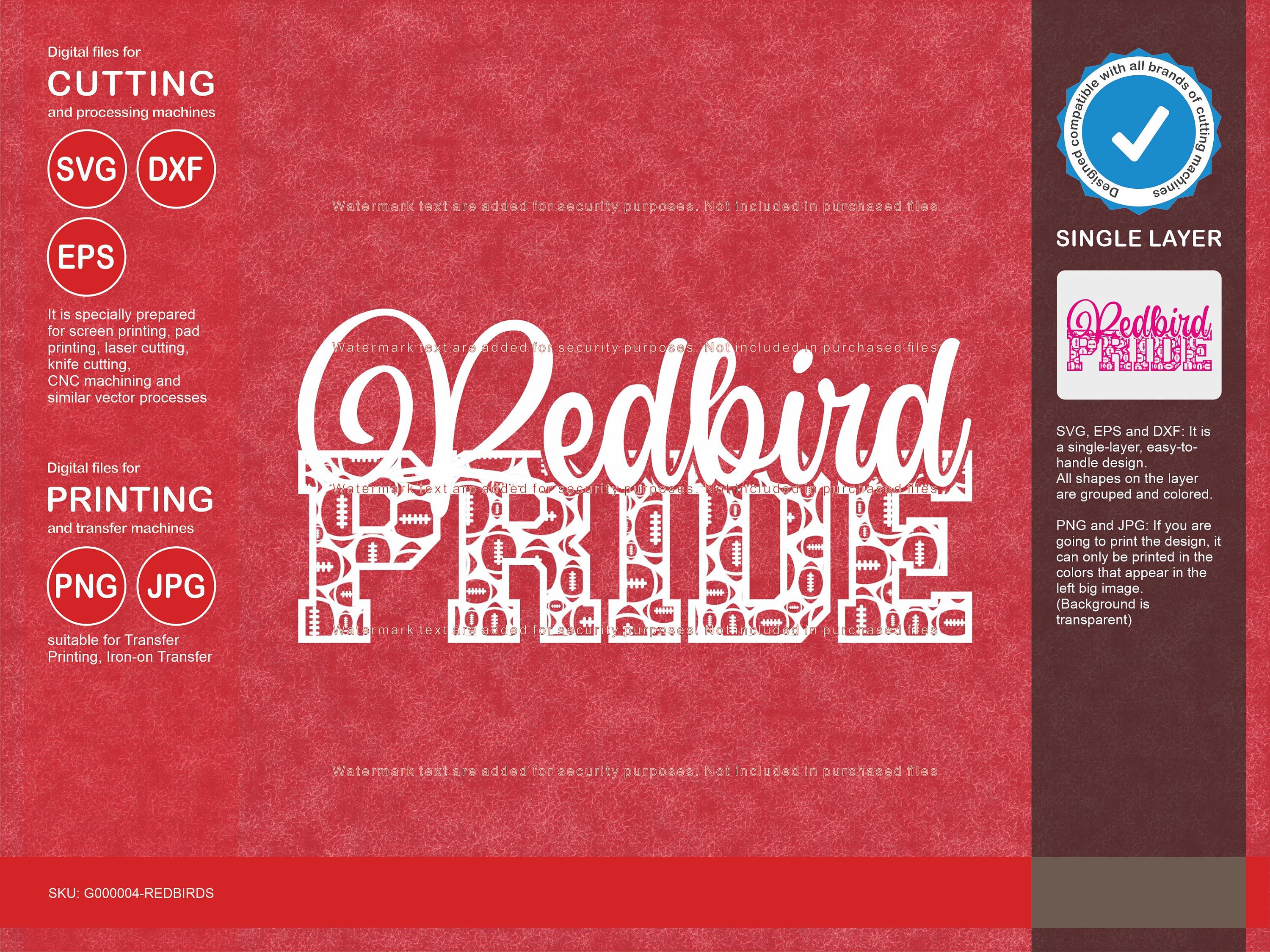 Redbirds Svg, Redbird 9 Football Svg Mascot Designs Pack, Redbirds Svg ...