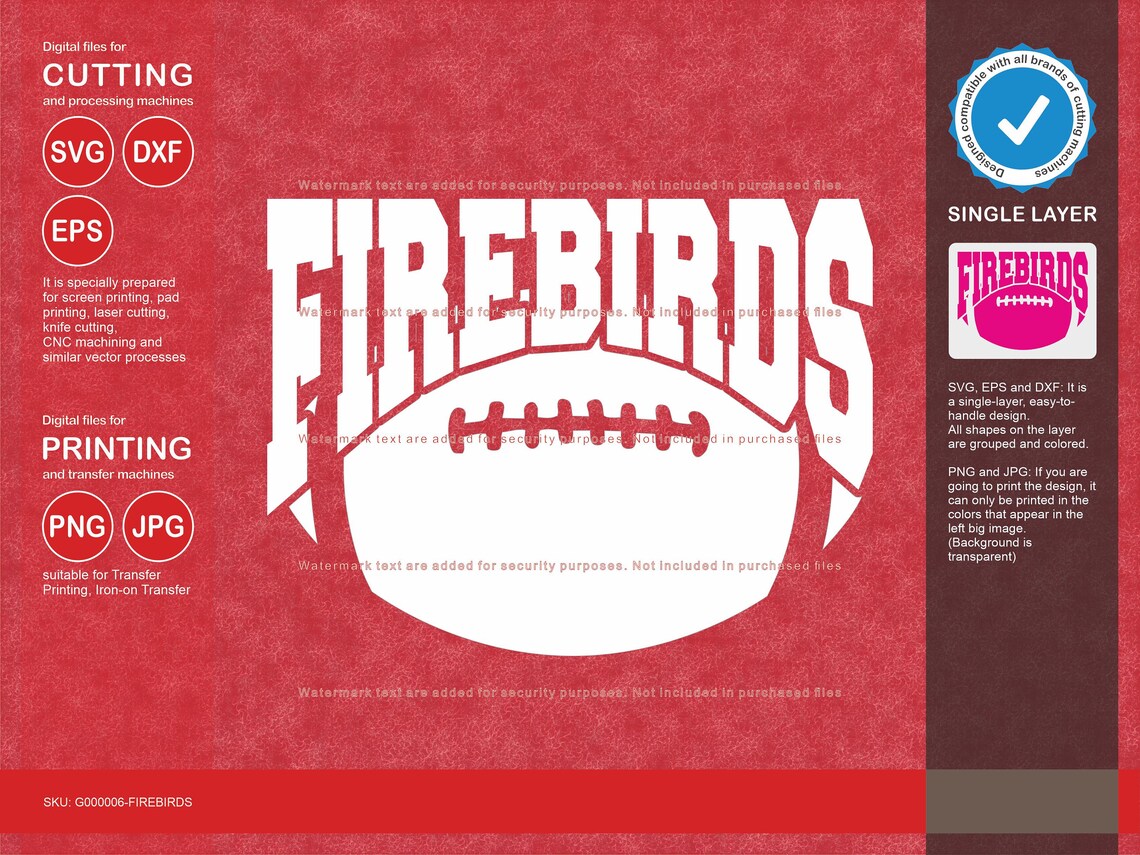 Firebirds Svg Firebird 9 Football Svg Mascot Designs Pack - Etsy