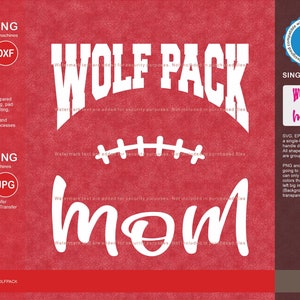 Wolf Pack Svg, Wolf Pack 9 Football Svg Mascot Designs Pack, Wolf Pack ...