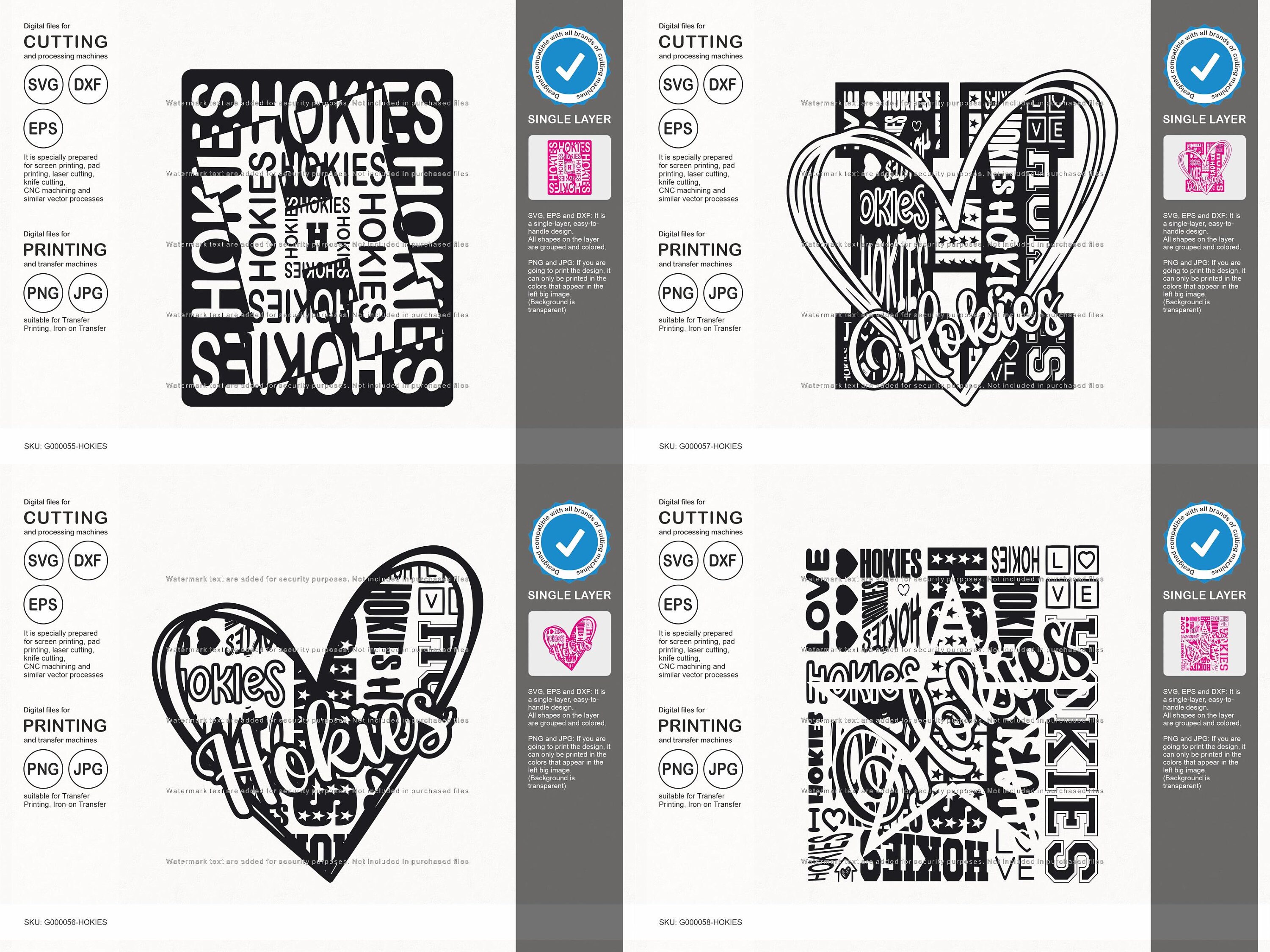 Hokies Svg Hokie 12 Typography Svg Mascot Designs Pack - Etsy