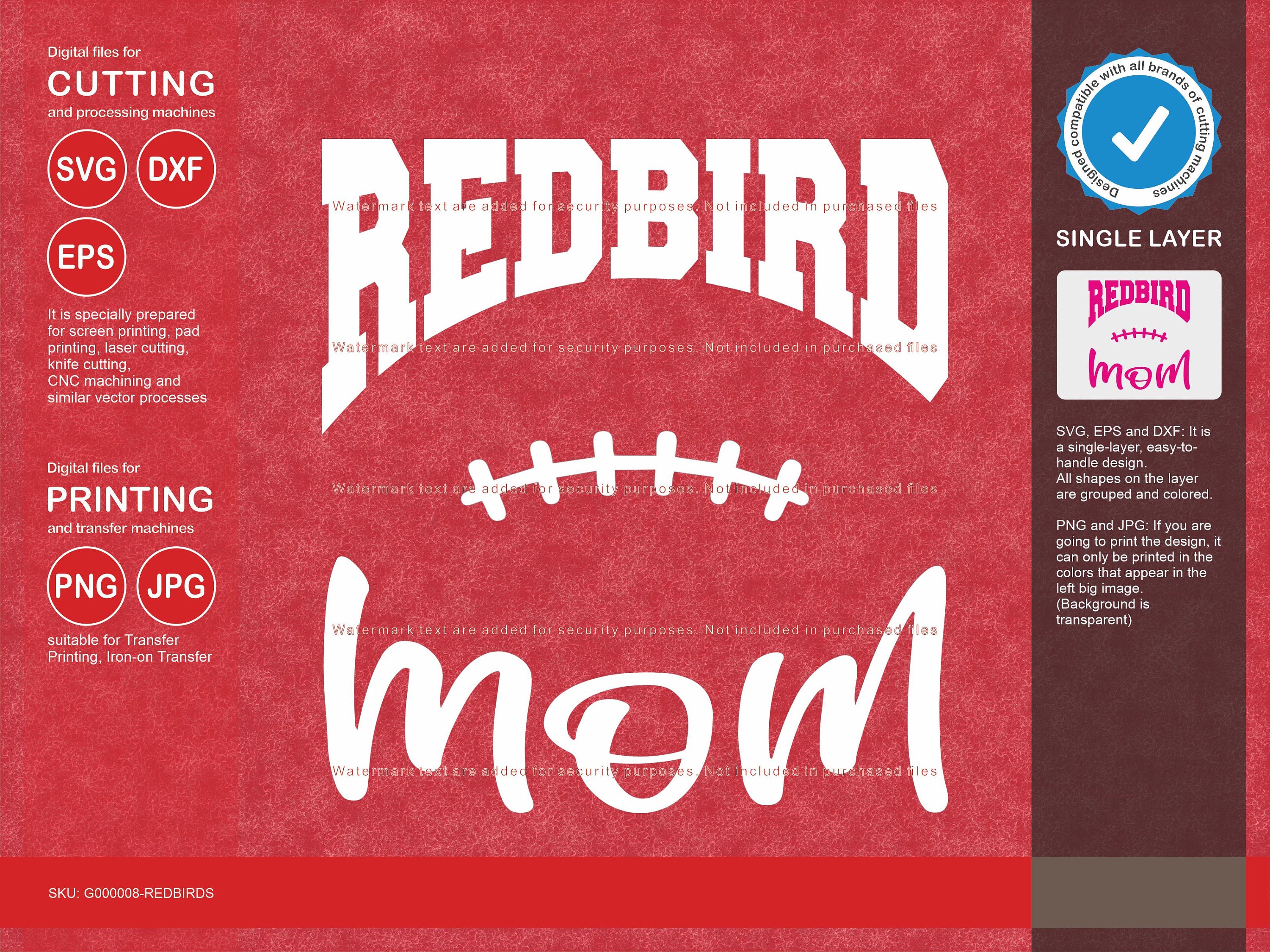 Redbirds Svg, Redbird 9 Football Svg Mascot Designs Pack, Redbirds Svg ...