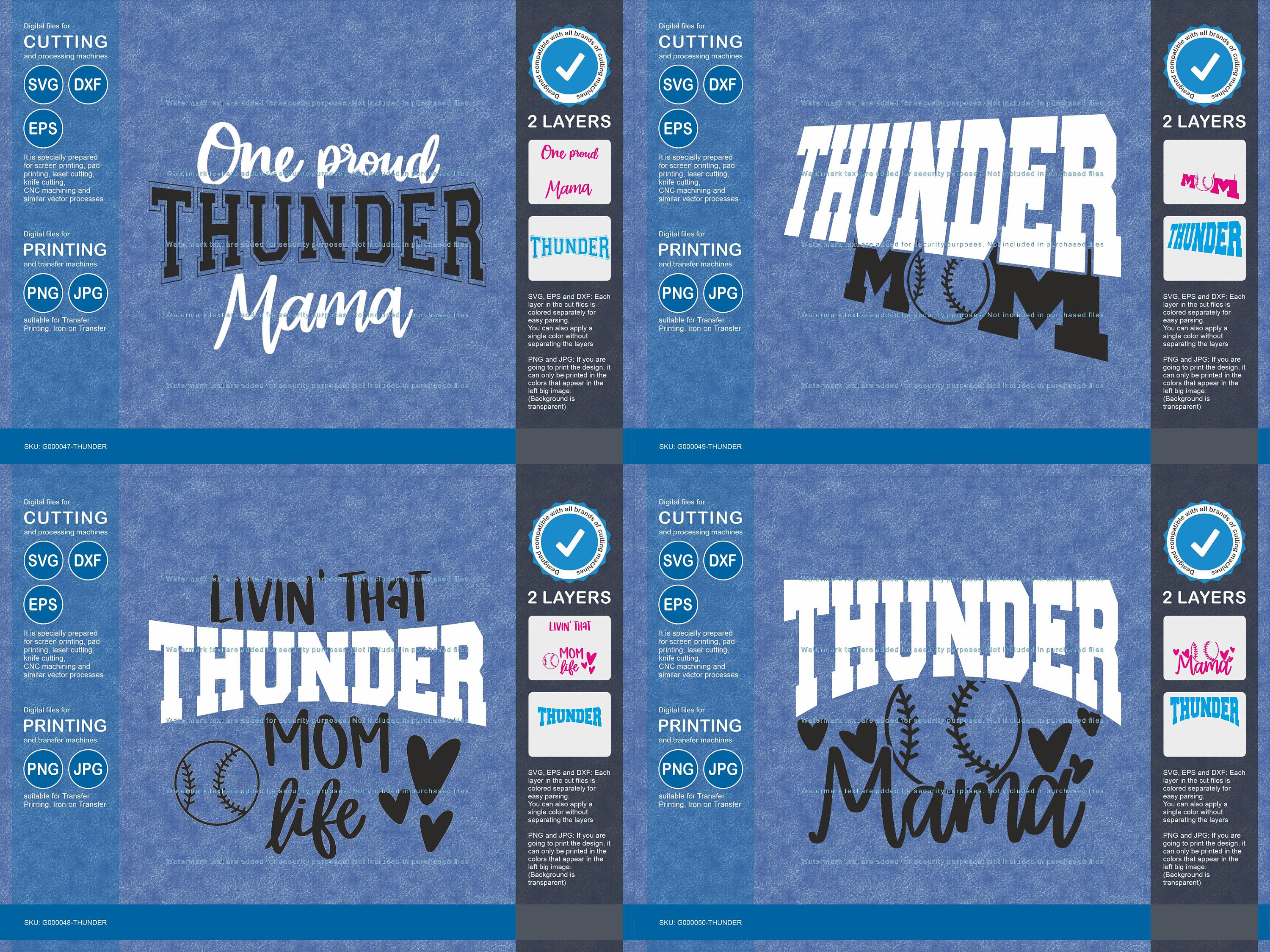 Thunder Svg, Thunder 20 Baseball Svg Mascot Designs Pack, Thunder Svg ...