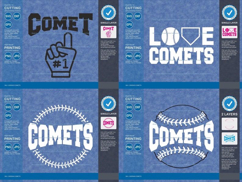 Comets Svg, Comet 20 Baseball Svg Mascot Designs Pack, Comets Svg Cut ...