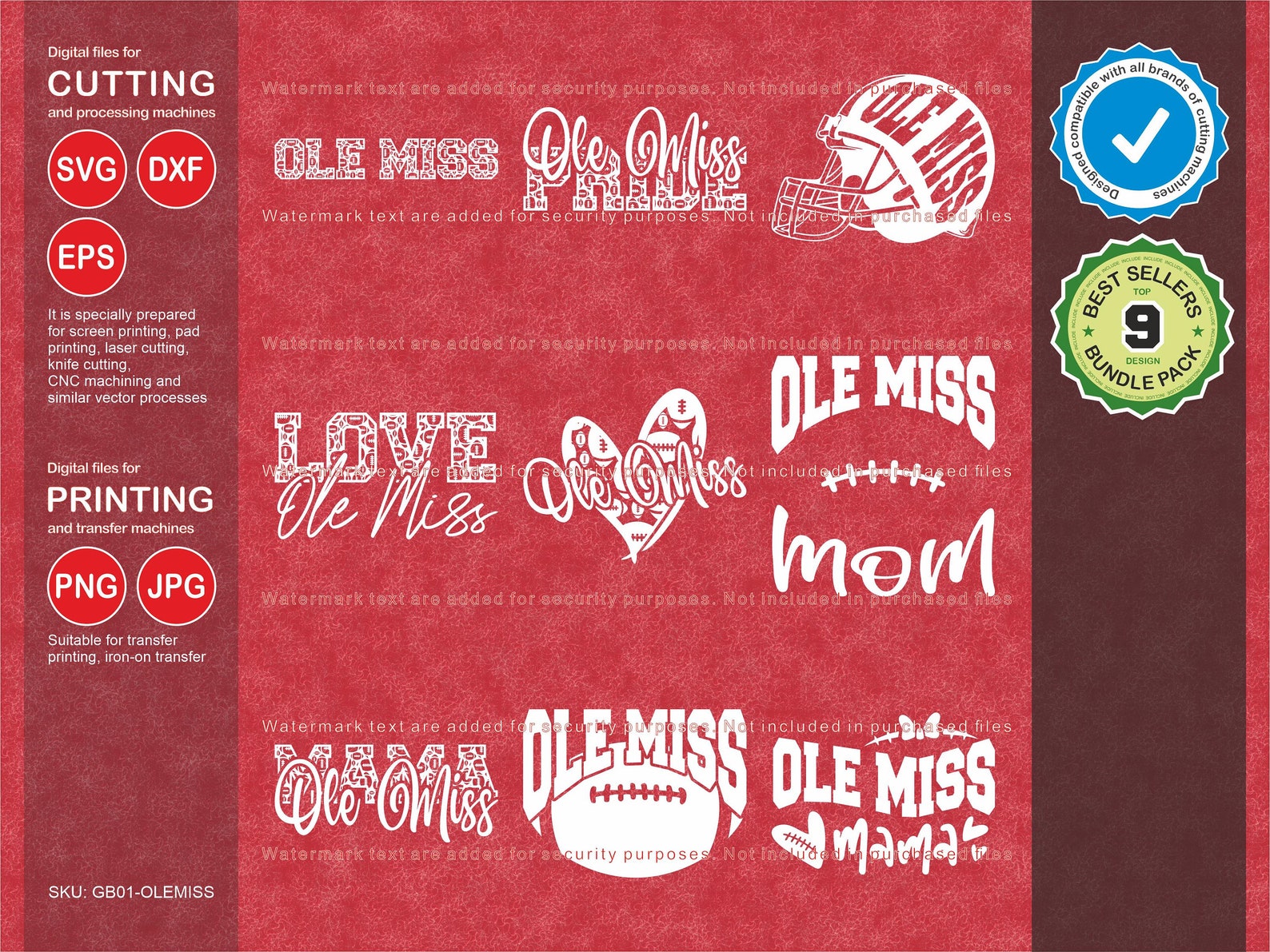 Ole Miss Svg, Ole Miss 9 Football Svg Mascot Designs Pack, Ole Miss Svg ...