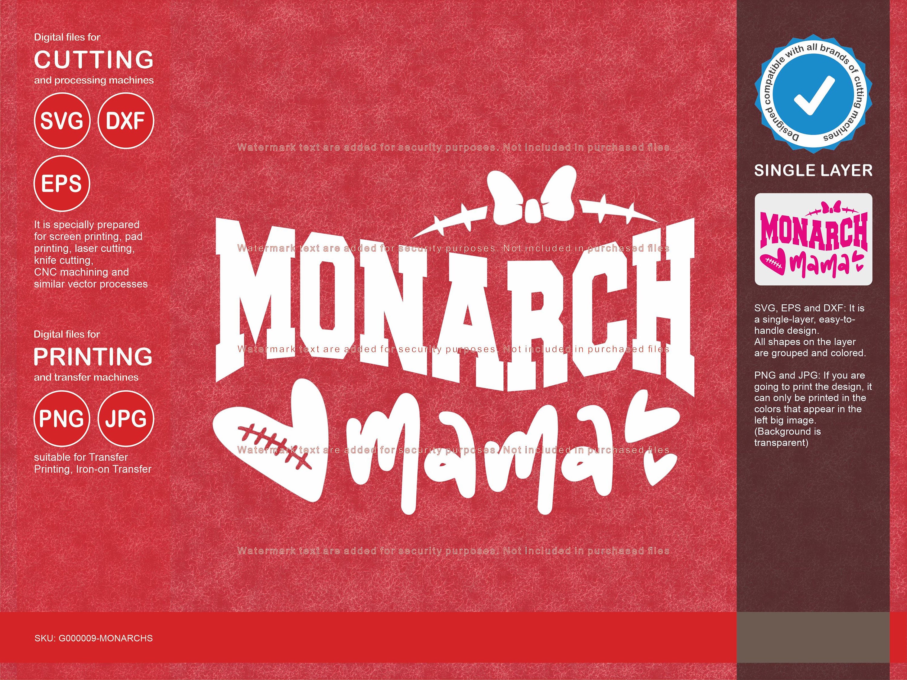 Monarchs Svg, Monarch 9 Football Svg Mascot Designs Pack, Monarchs Svg ...