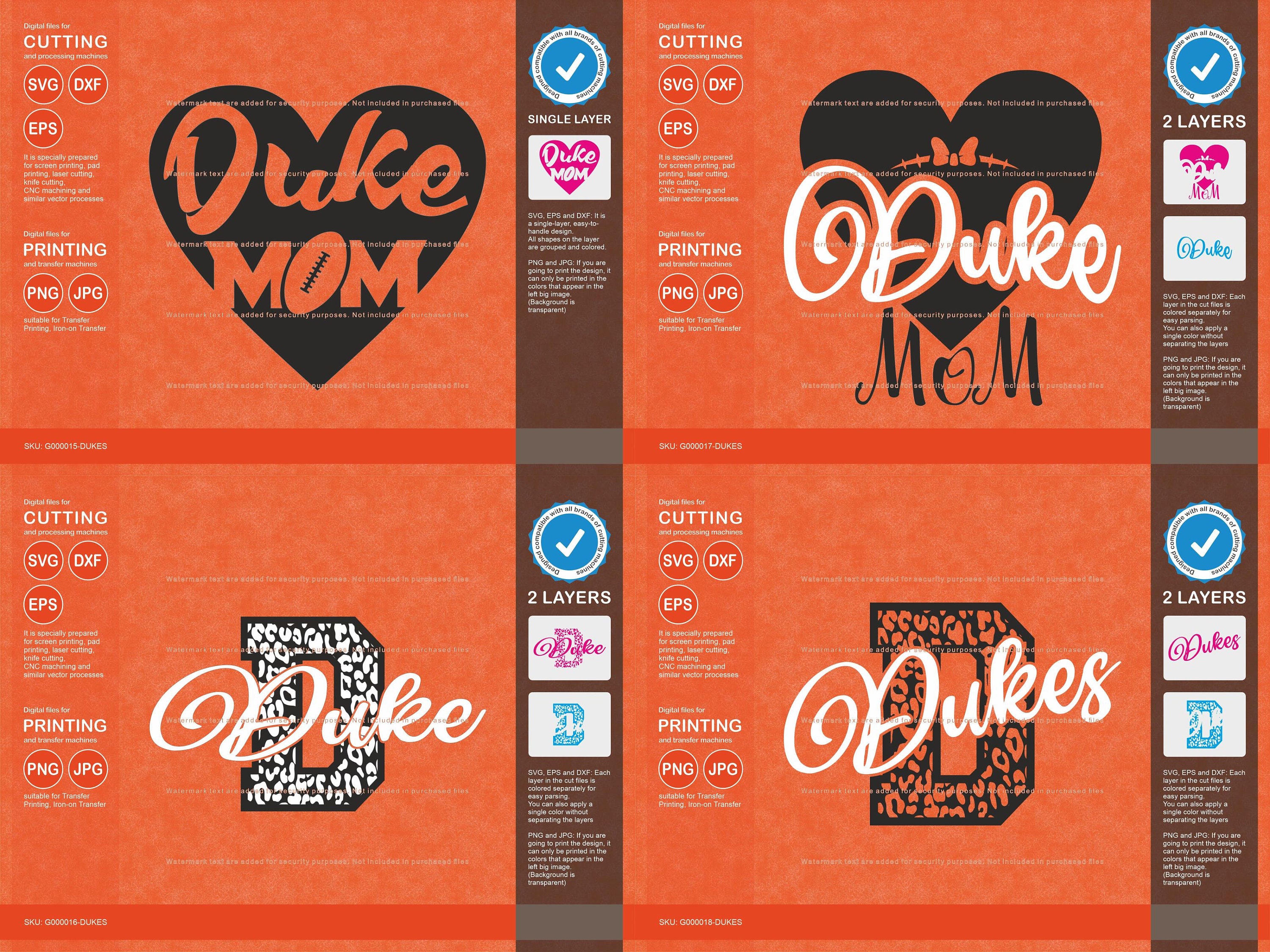 Dukes Svg, Duke 12 Leopard Svg Mascot Designs Pack, Dukes Leopard Svg ...