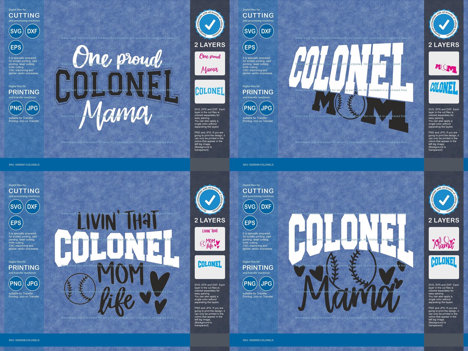 Colonels Svg Colonel 20 Baseball Svg Mascot Designs Pack - Etsy