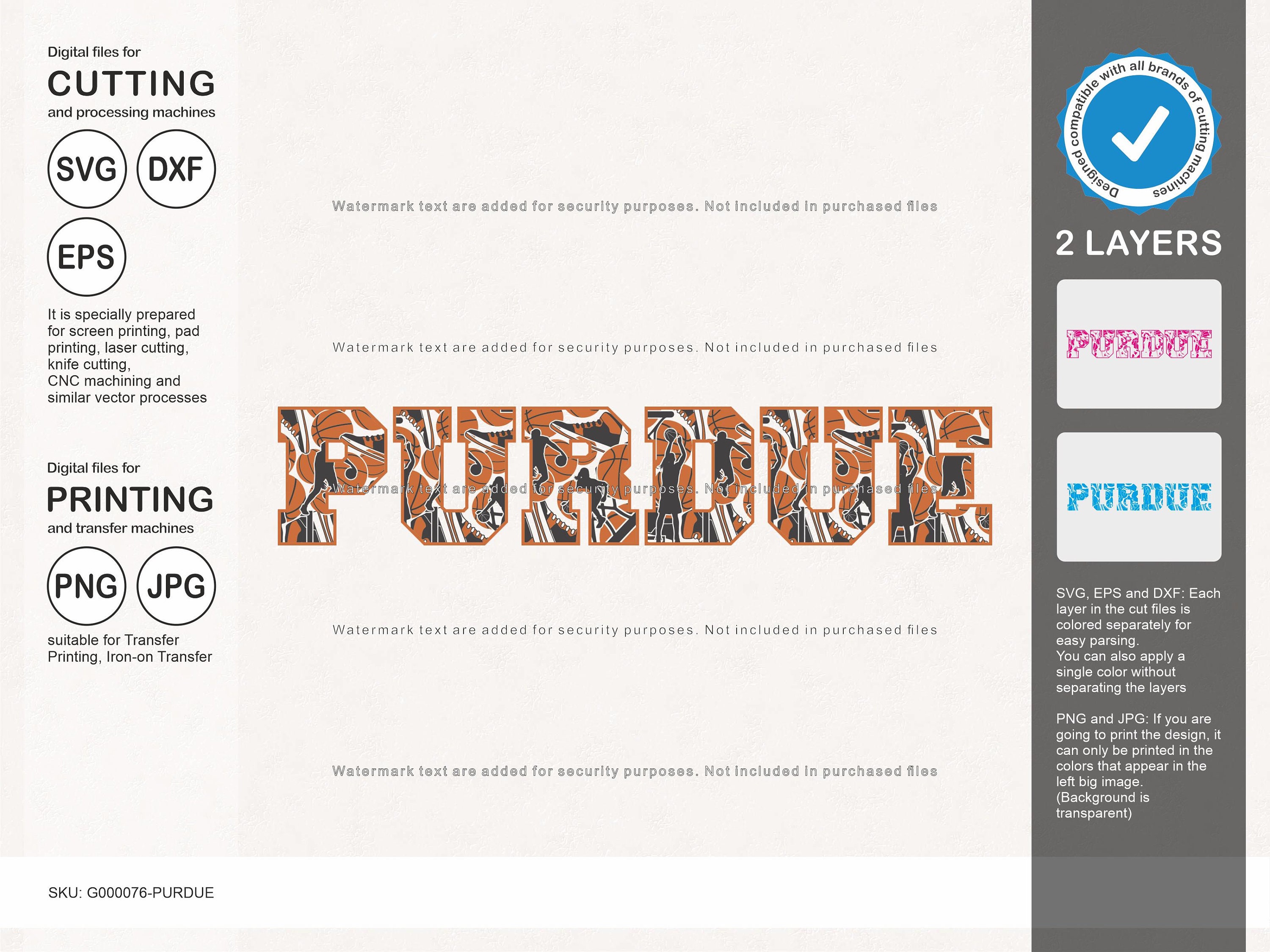 Purdue Svg, Purdue Basketball Svg, 9-pack Purdue Svg Bundle, Cut and ...