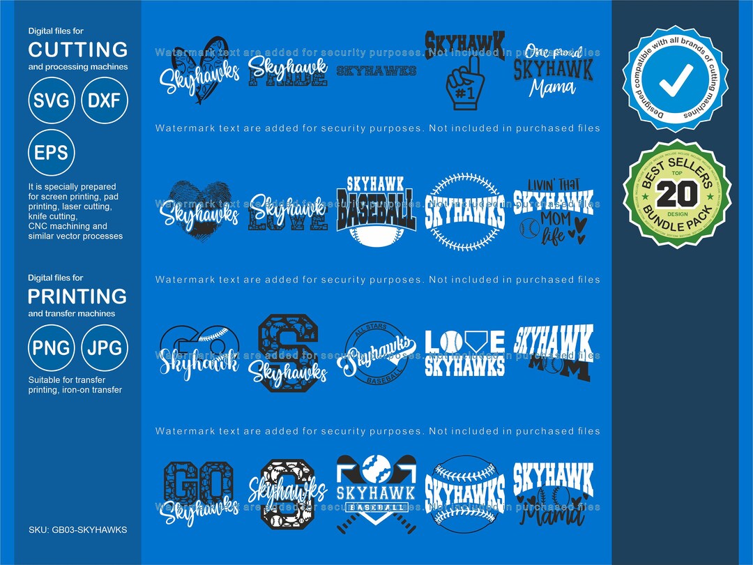 Skyhawks Svg, Skyhawk 20 Baseball Svg Mascot Designs Pack, Skyhawks Svg ...