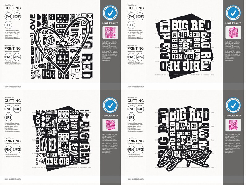 Big Red Svg, Big Red 12 Typography Svg Mascot Designs Pack, Big Red ...