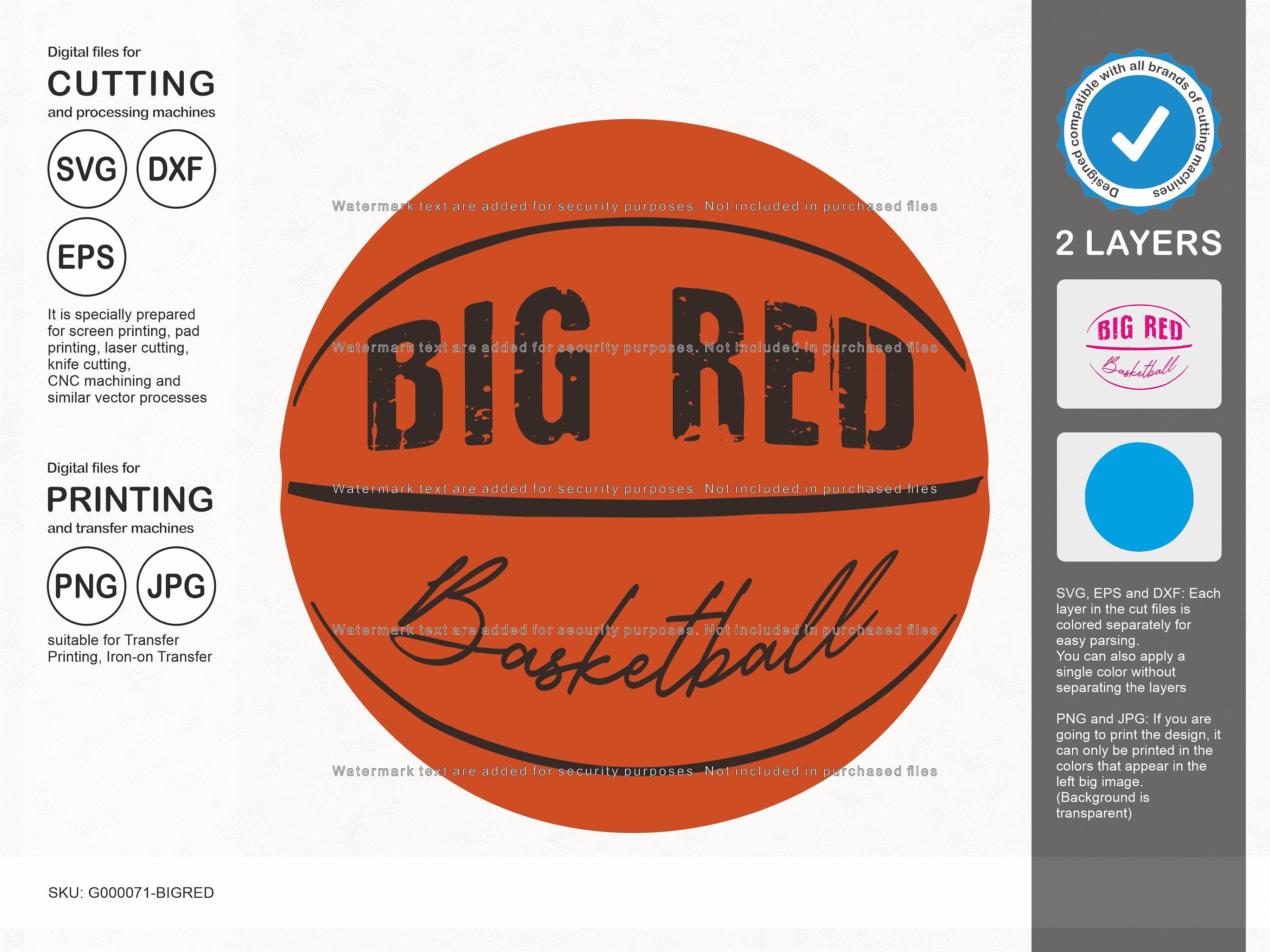 Big Red Svg, Big Red Basketball Svg, 9-pack Big Red Svg Bundle, Cut and ...