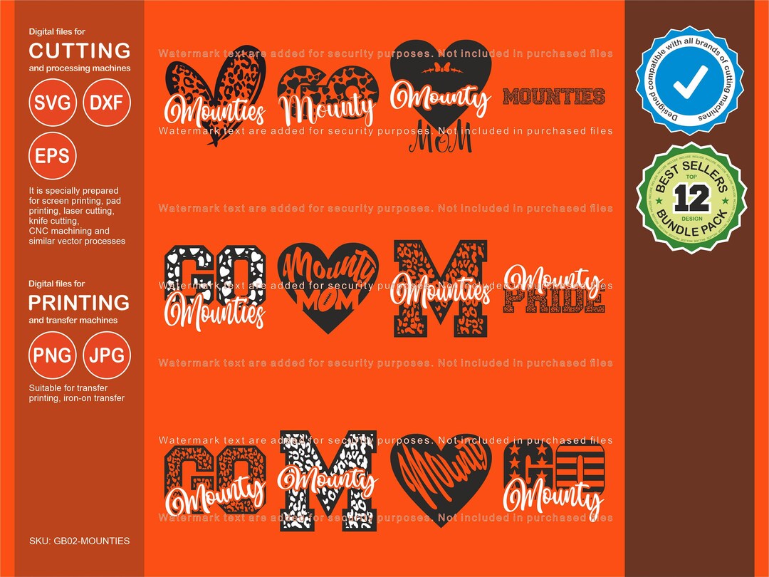 Mounties Svg, Mounty 12 Leopard Svg Mascot Designs Pack, Mounties ...