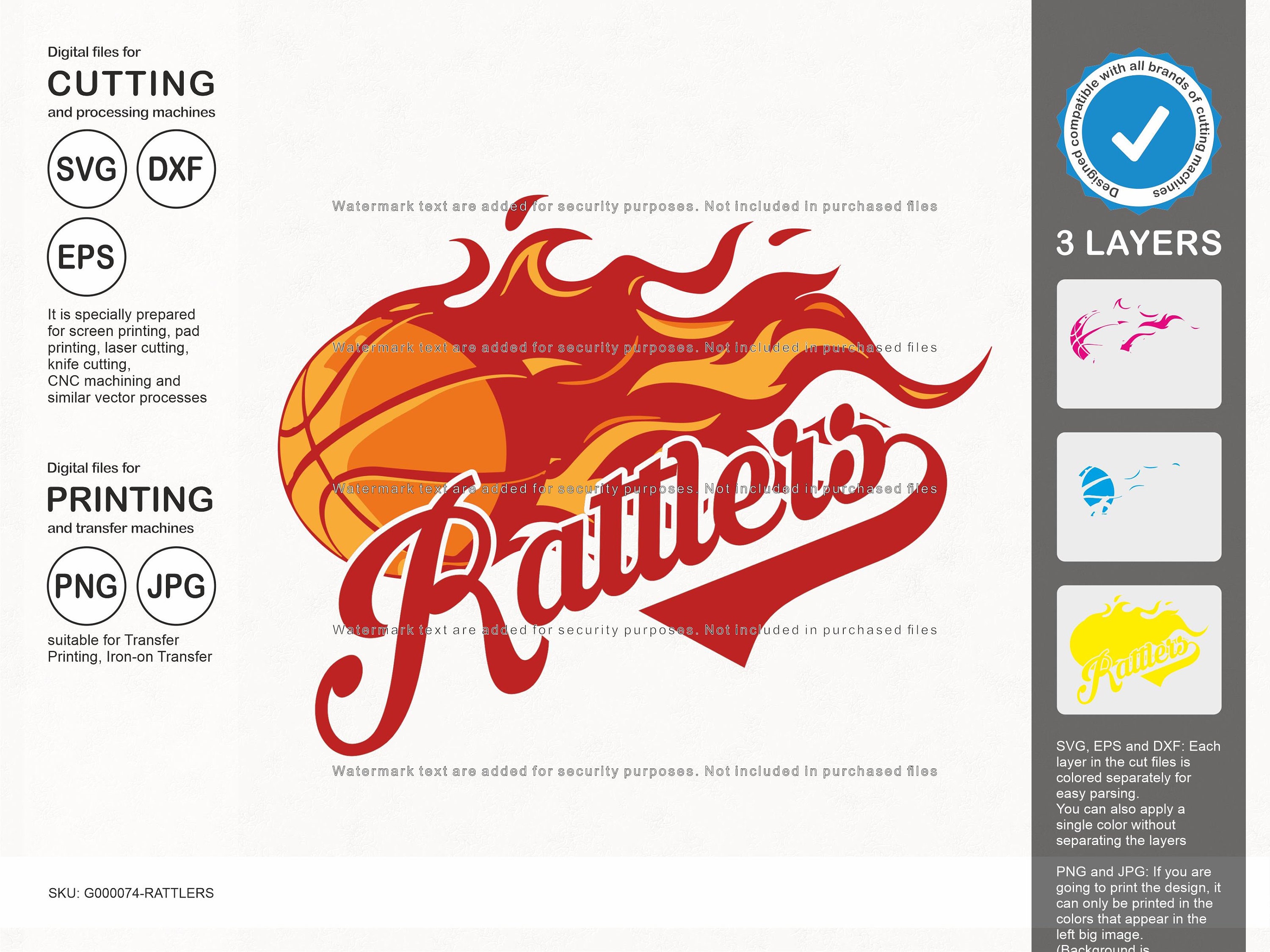 Rattlers Svg, Rattlers Basketball Svg, 9-pack Rattlers Svg Bundle, Cut ...