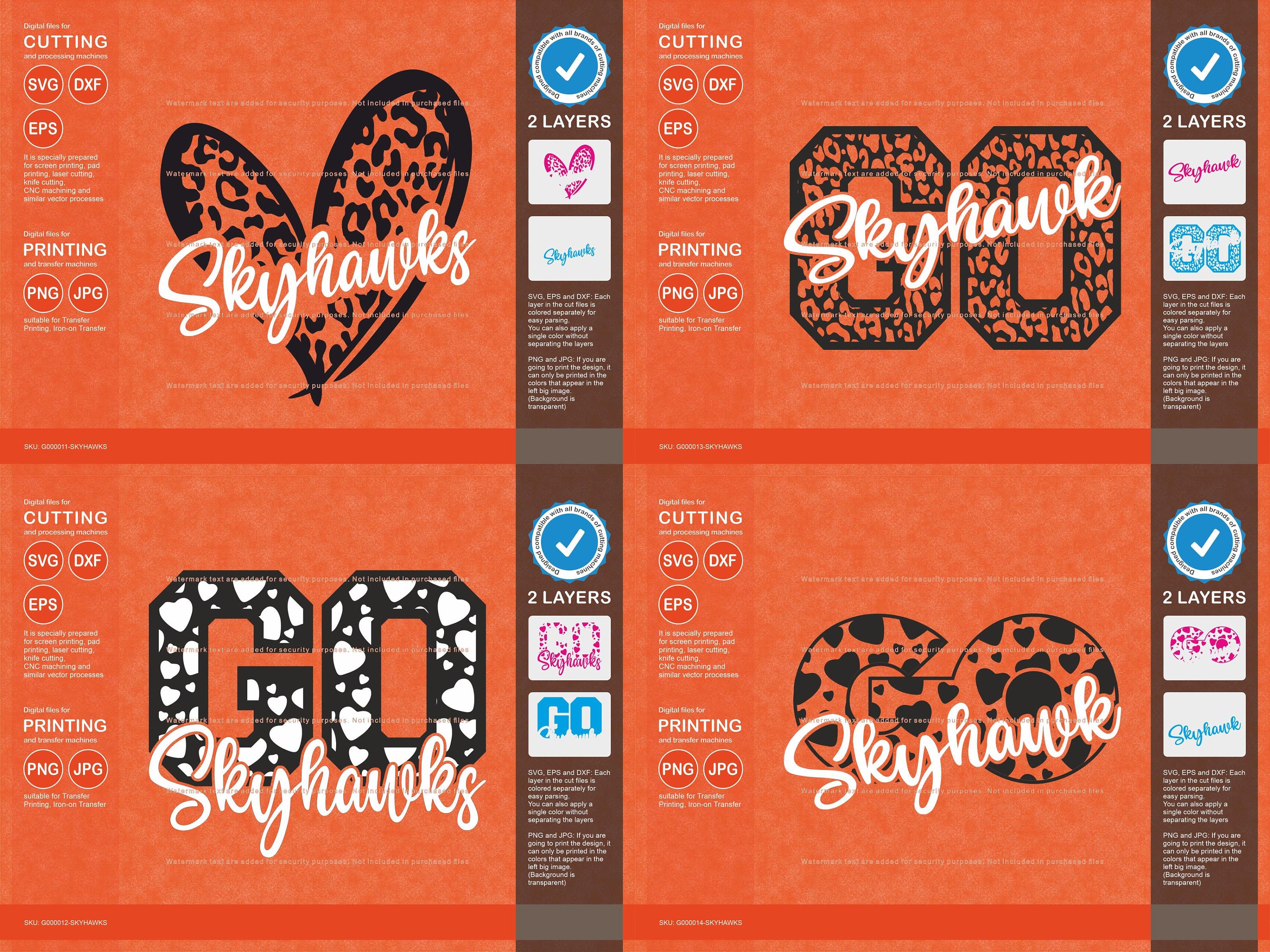 Skyhawks Svg, Skyhawk 12 Leopard Svg Mascot Designs Pack, Skyhawks ...