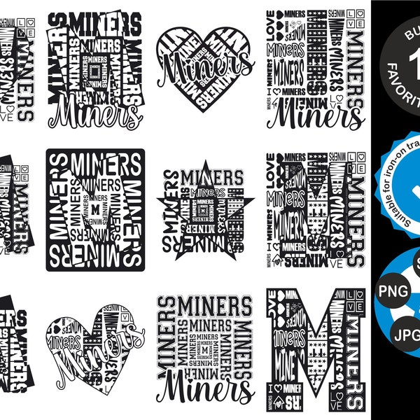 Linton Miners Svg - Etsy