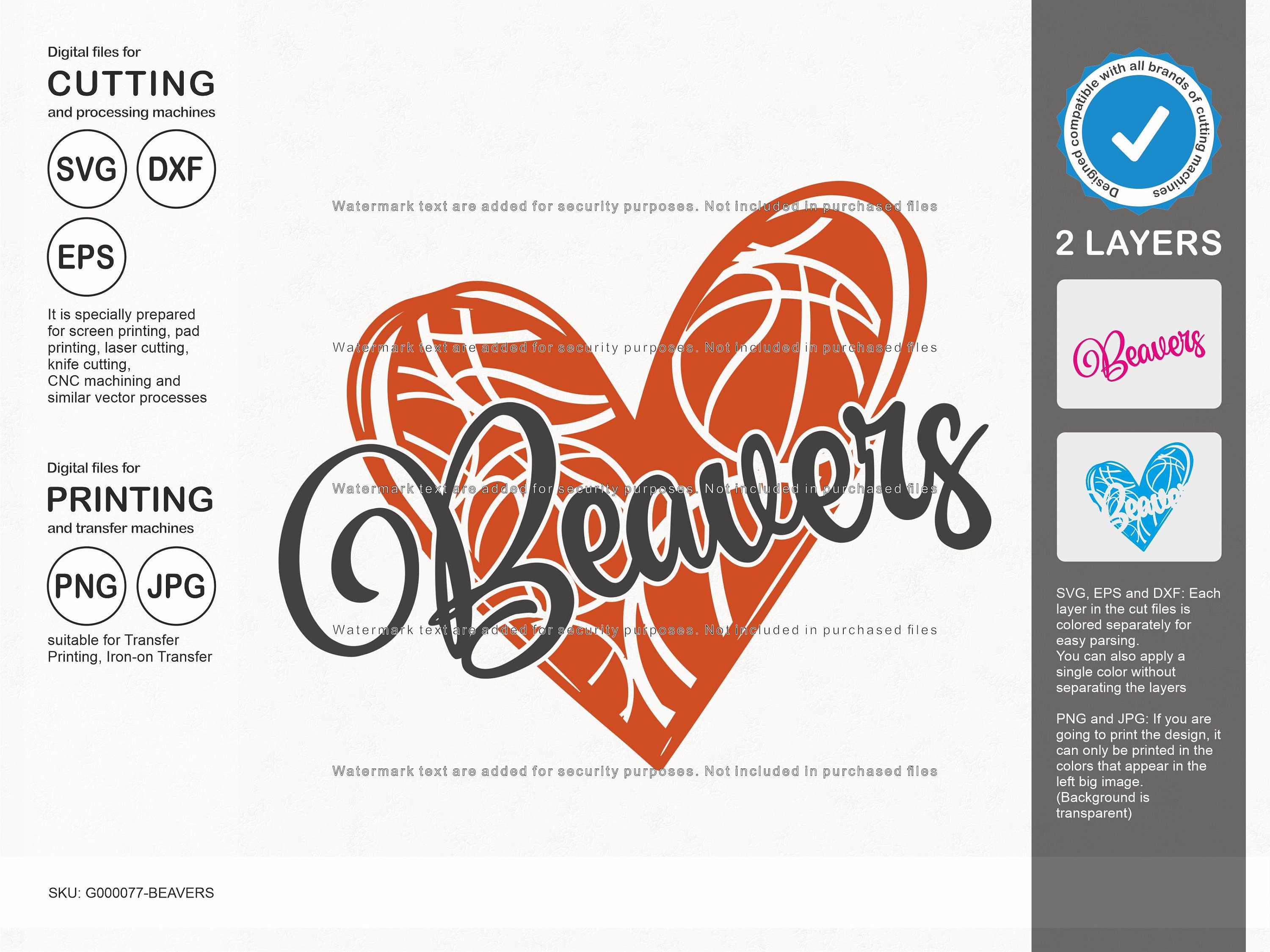 Beavers Svg, Beavers Basketball Svg, 9-pack Beavers Svg Bundle, Cut and ...