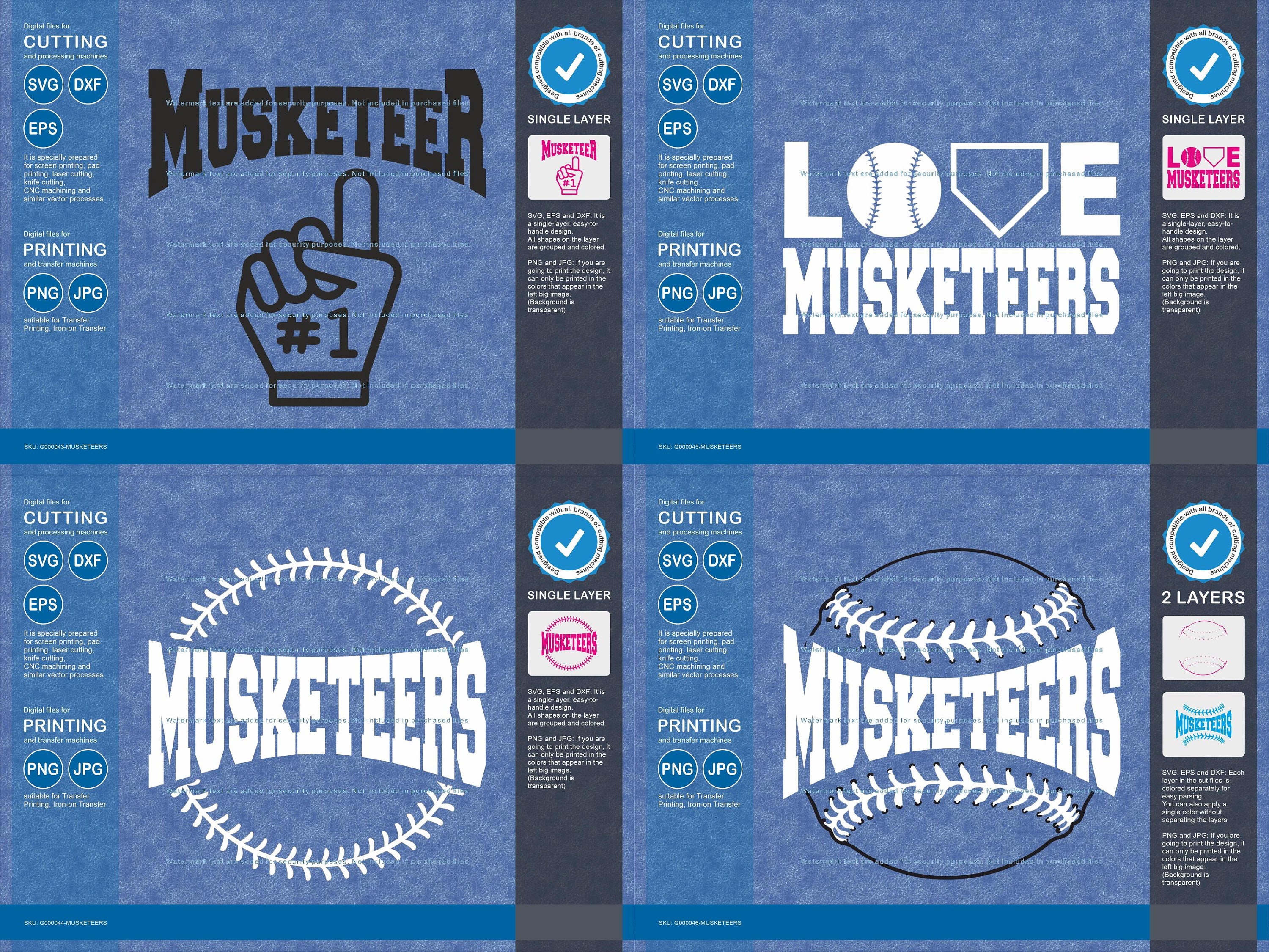 Musketeers Svg, Musketeer 20 Baseball Svg Mascot Designs Pack ...