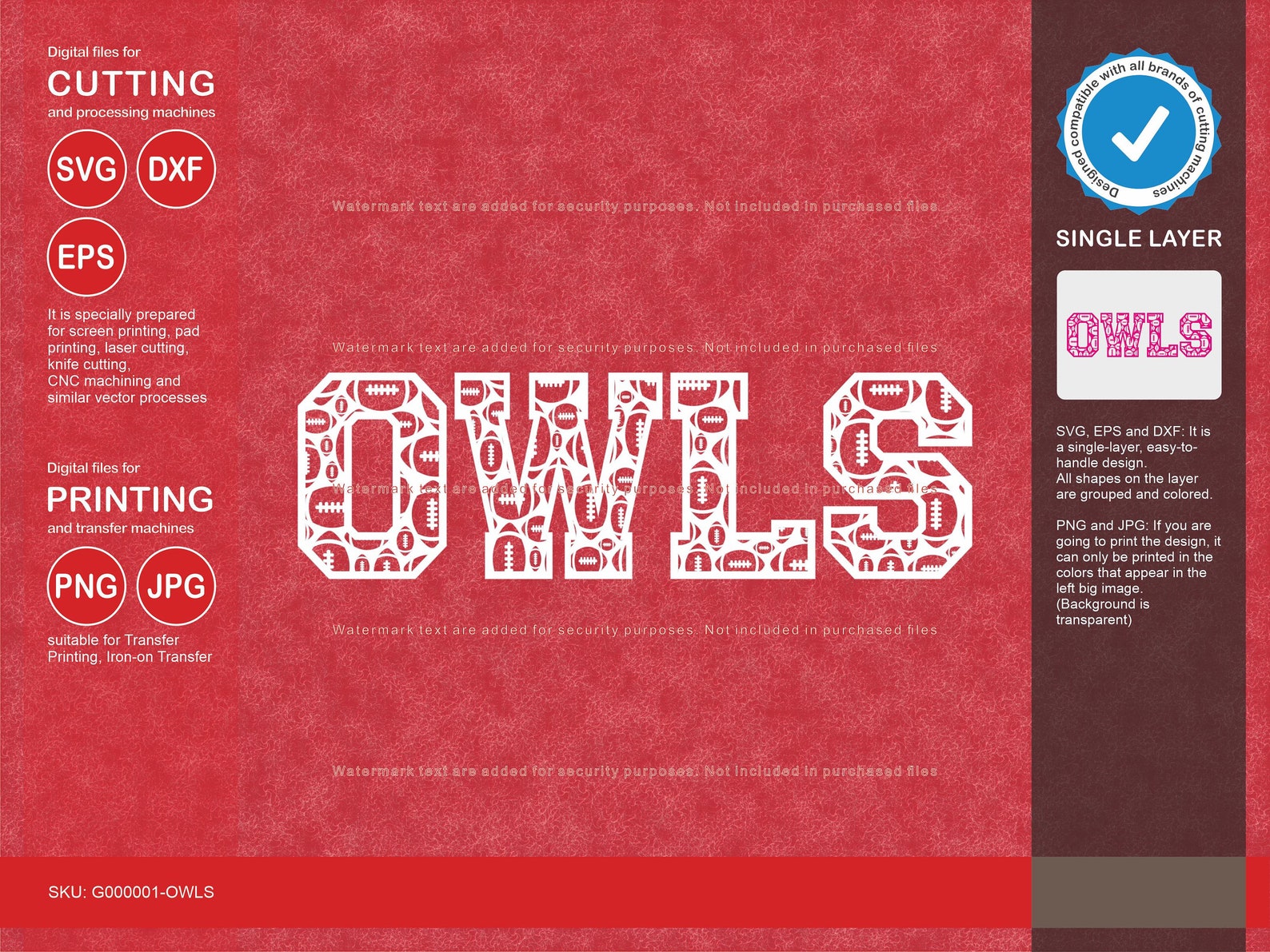 Owls Svg, Owl 9 Football Svg Mascot Designs Pack, Owls Svg Cut Files ...