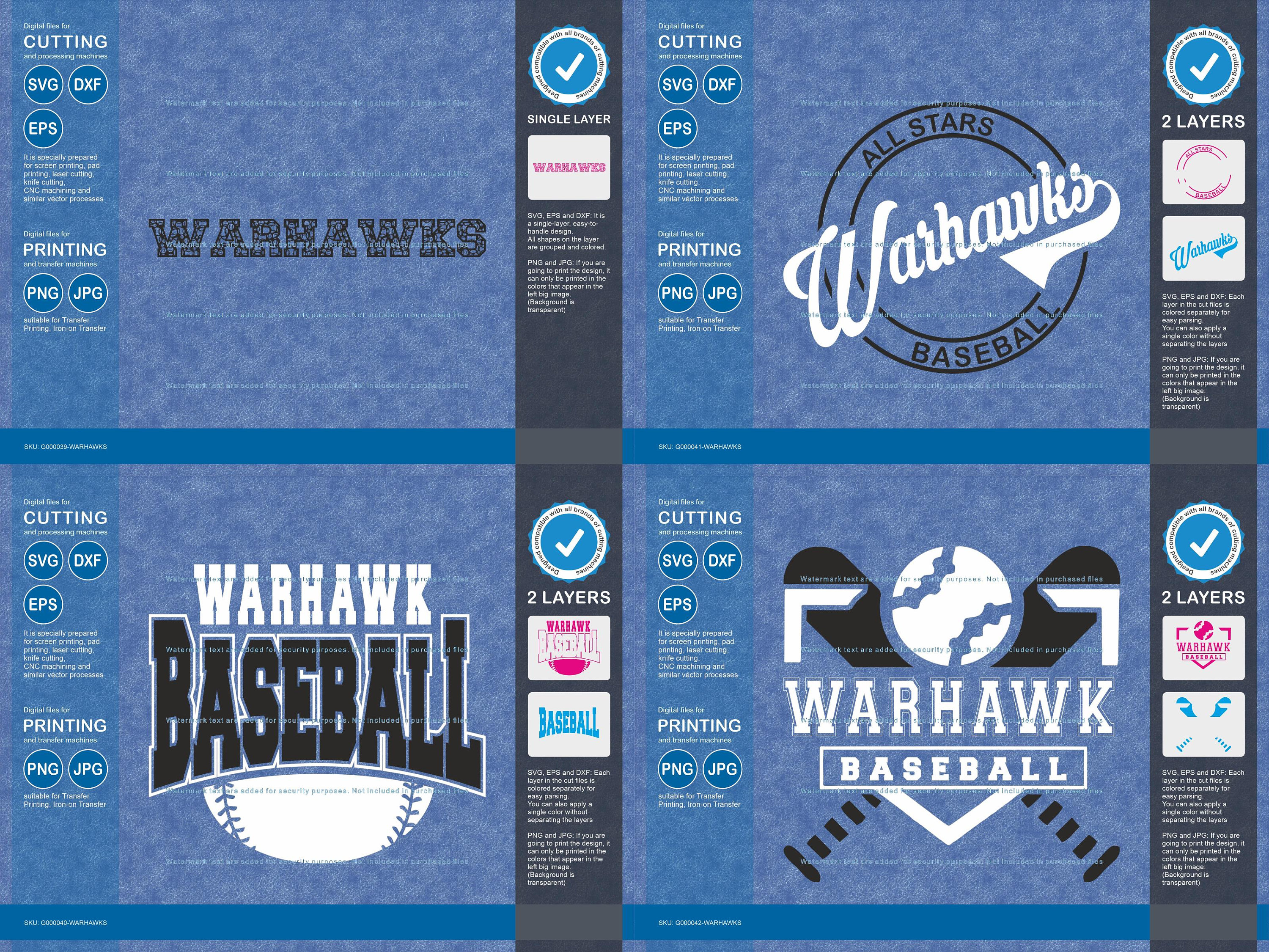 Warhawks Svg Warhawk 20 Baseball Svg Mascot Designs Pack - Etsy