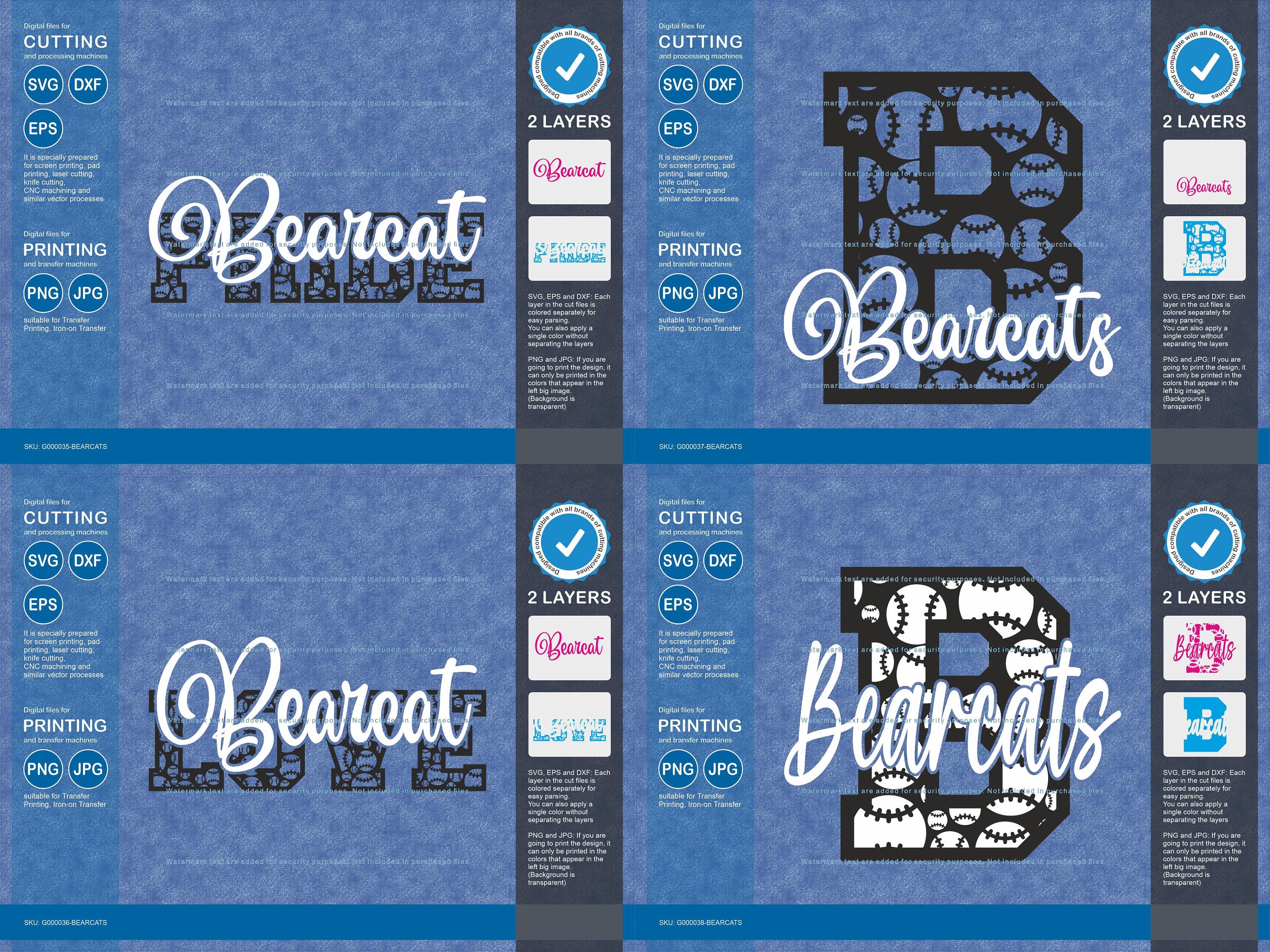 Bearcats Svg Bearcat 20 Baseball Svg Mascot Designs Pack - Etsy