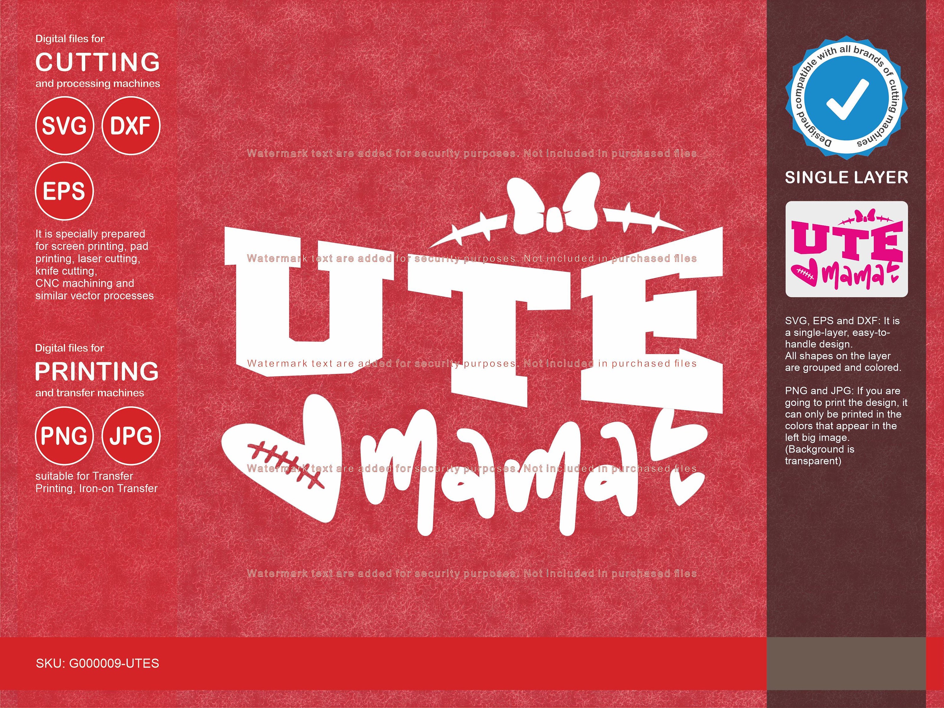 Utes Svg Ute 9 Football Svg Mascot Designs Pack Utes Svg Cut - Etsy