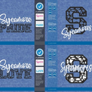 Sycamores Svg, Sycamore 20 Baseball Svg Mascot Designs Pack, Sycamores ...