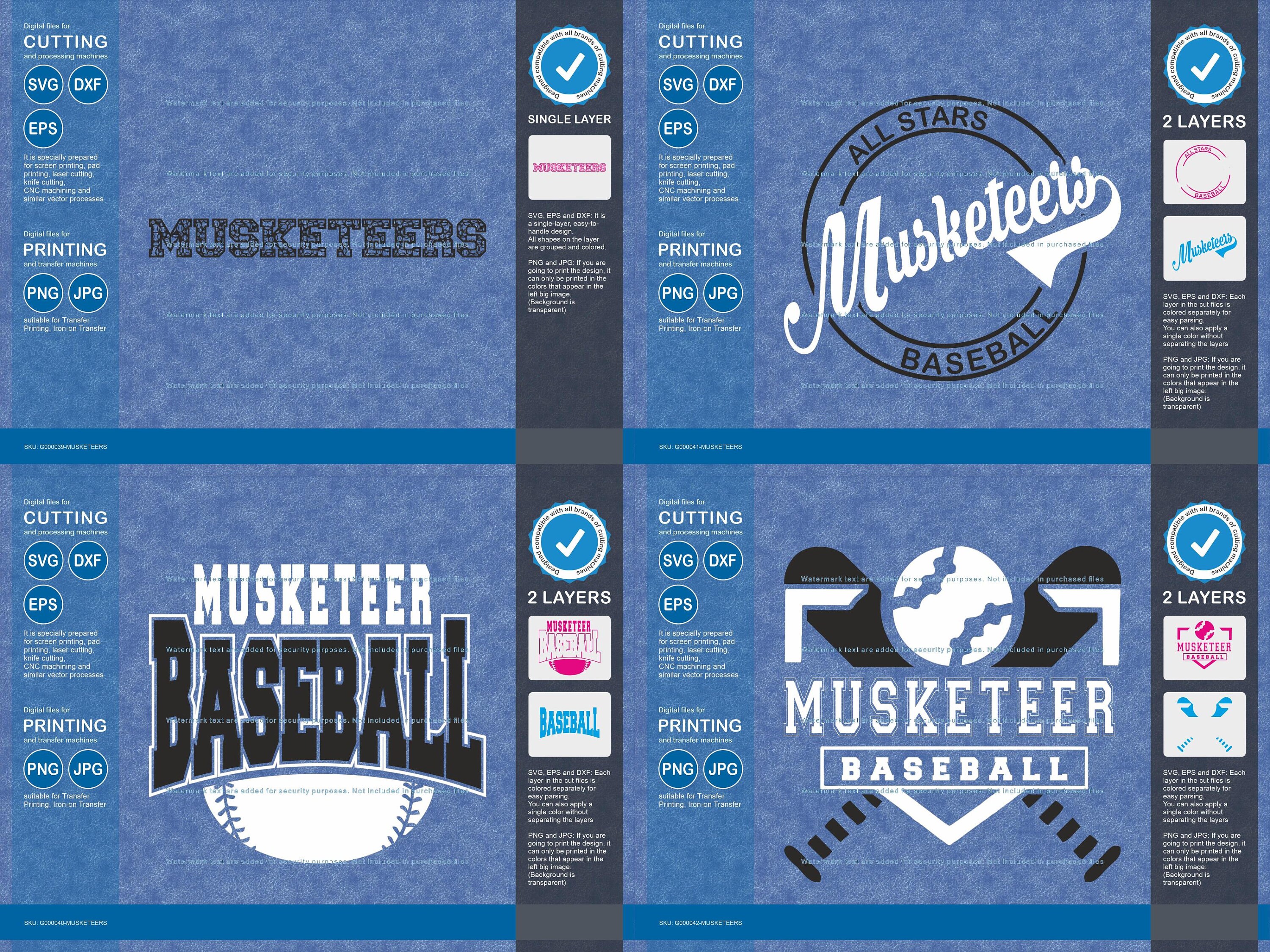Musketeers Svg, Musketeer 20 Baseball Svg Mascot Designs Pack ...