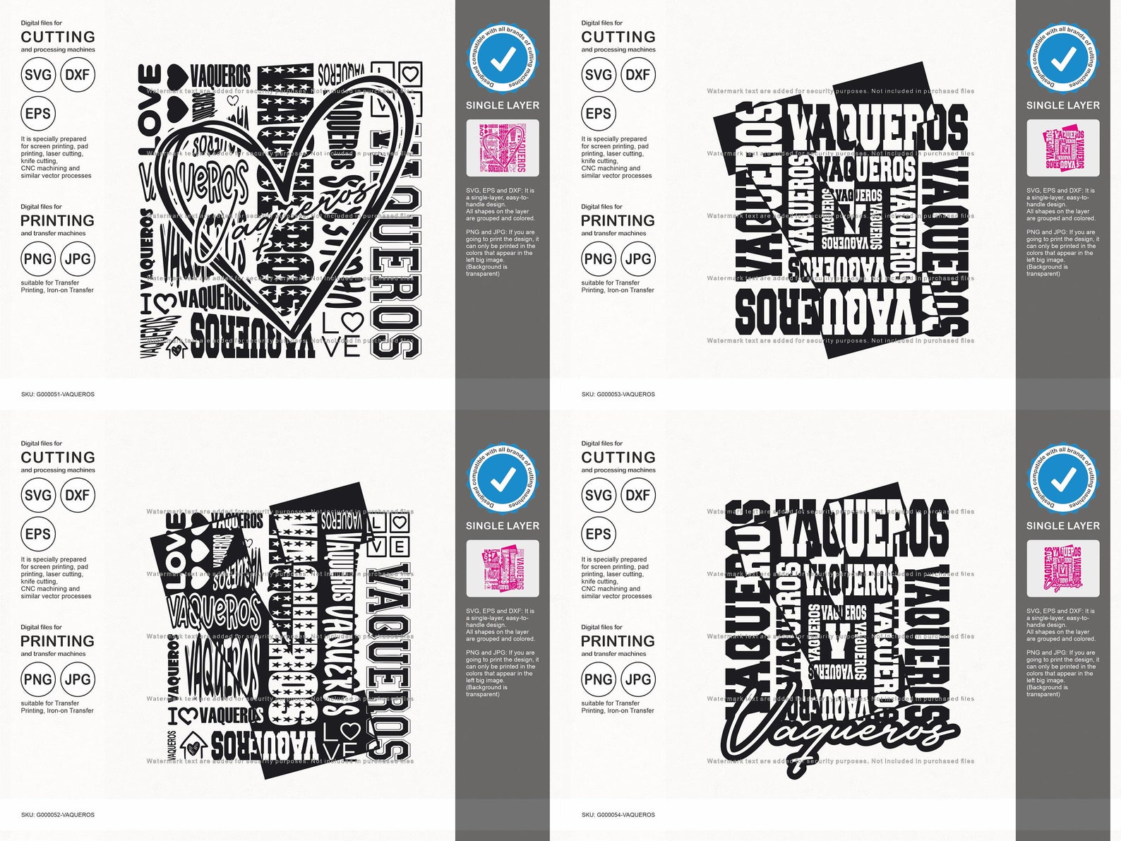 Vaqueros Svg, Vaquero 12 Typography Svg Mascot Designs Pack, Vaqueros ...
