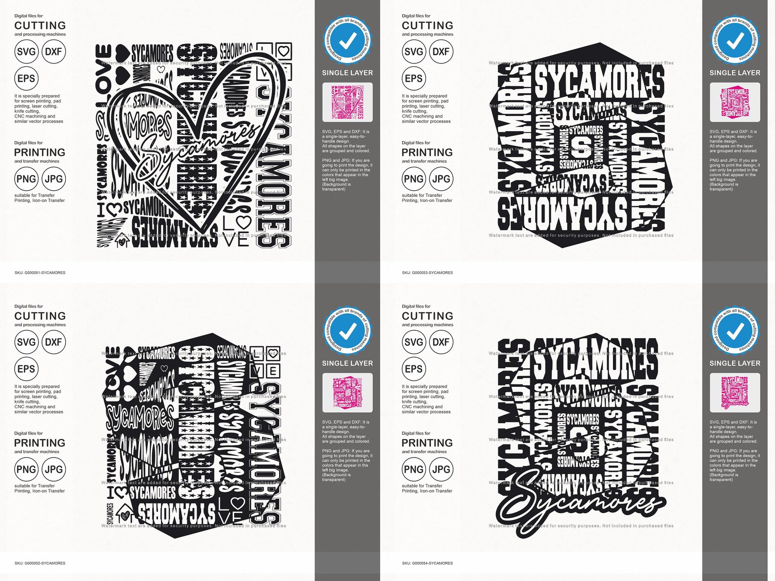 Sycamores Svg Sycamore 12 Typography Svg Mascot Designs Pack - Etsy