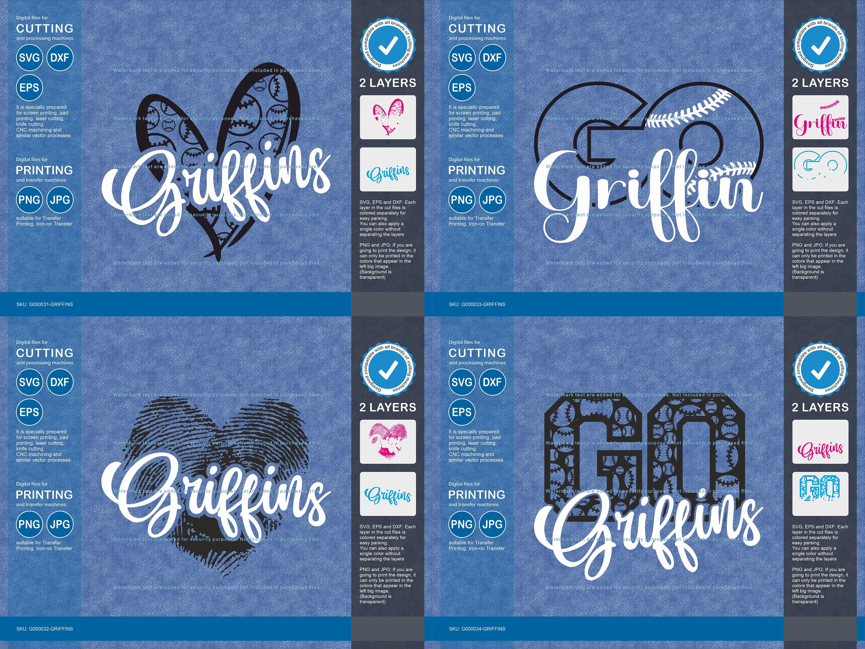 Griffins Svg, Griffin 20 Baseball Svg Mascot Designs Pack, Griffins Svg ...