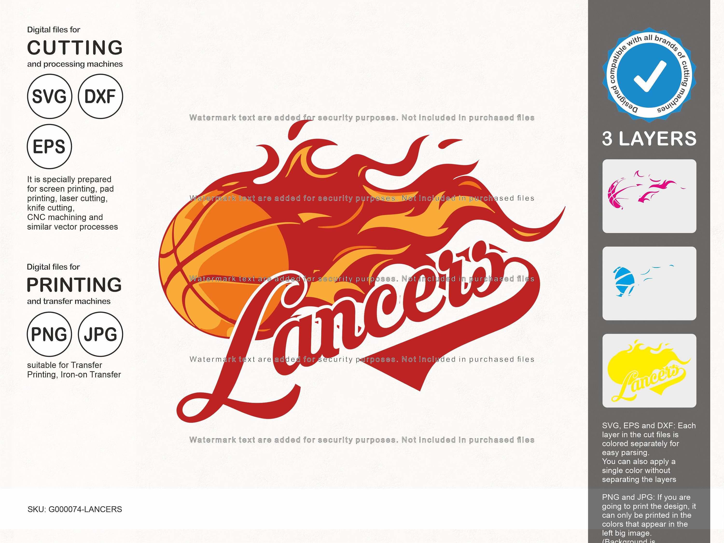 Lancers Svg, Lancers Basketball Svg, 9-pack Lancers Svg Bundle, Cut and ...