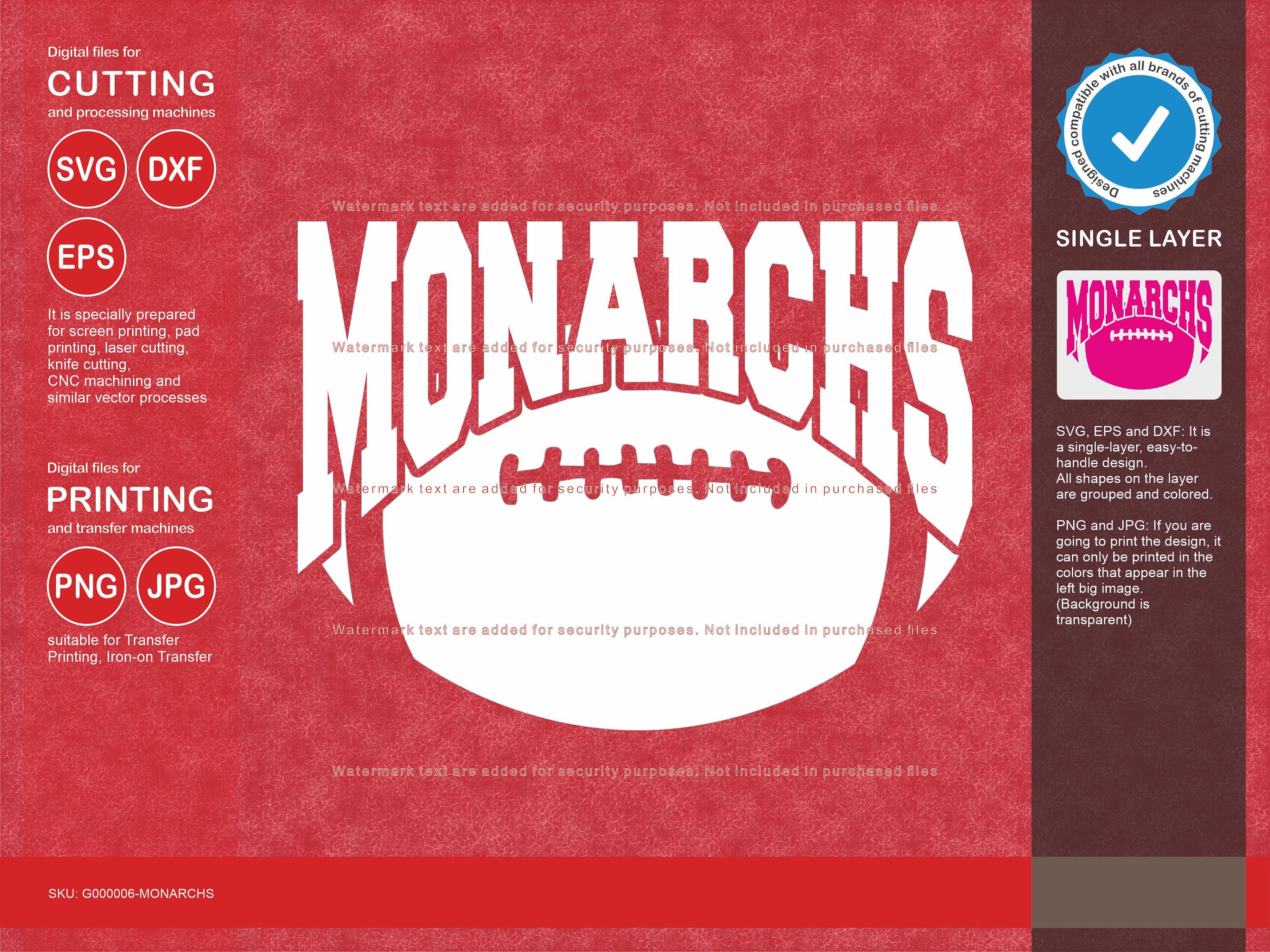 Monarchs Svg, Monarch 9 Football Svg Mascot Designs Pack, Monarchs Svg ...