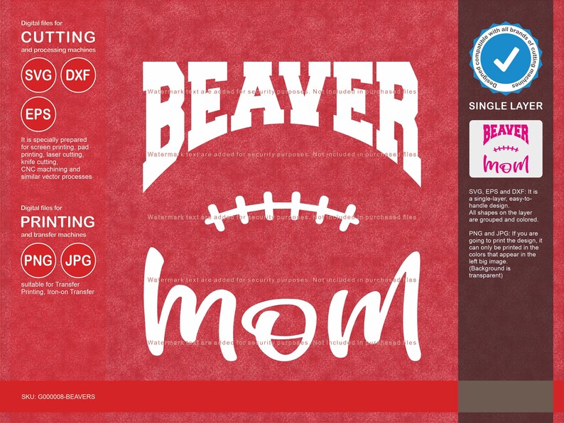 Beavers Svg, Beaver 9 Football Svg Mascot Designs Pack, Beavers Svg Cut ...