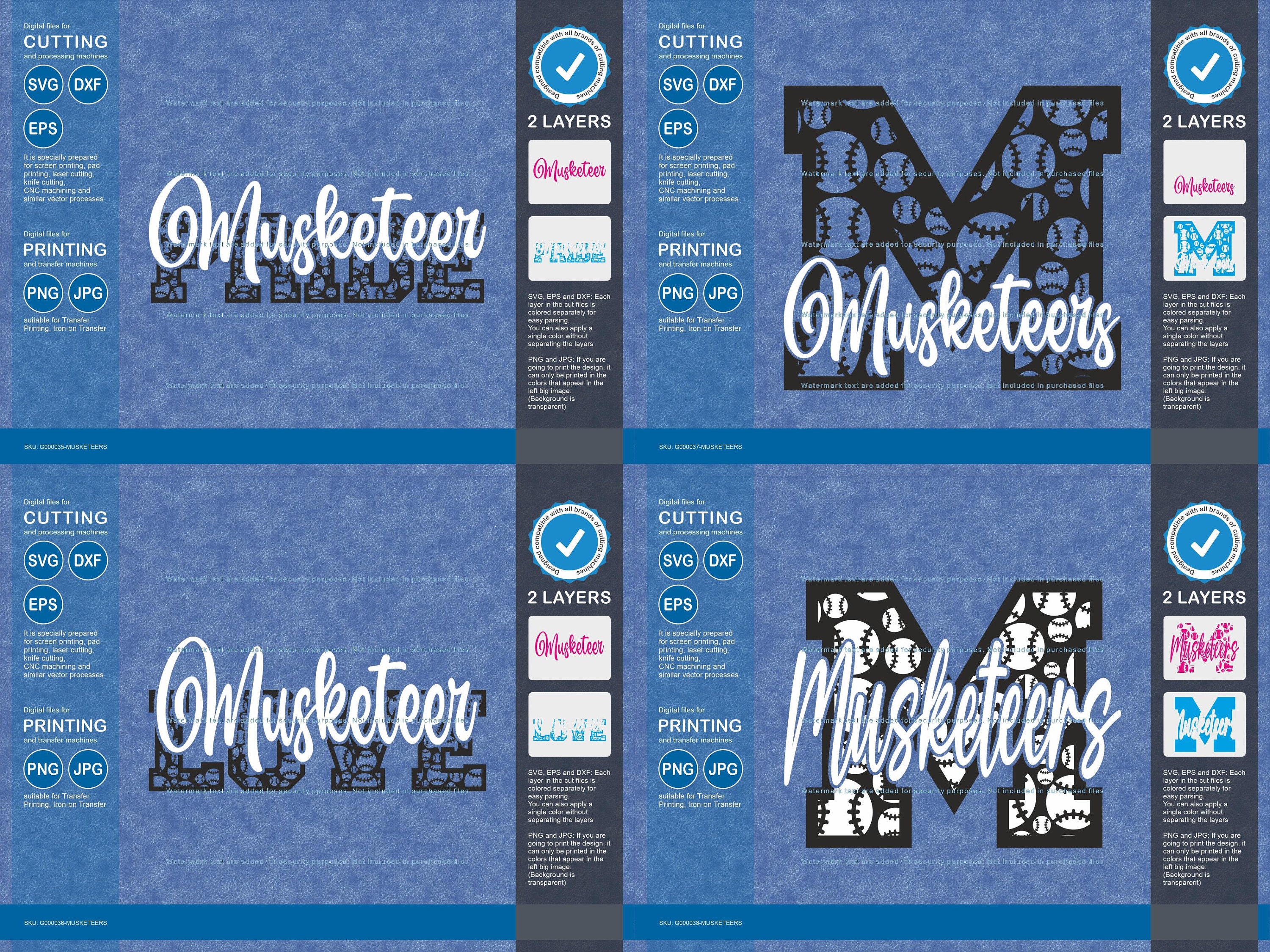 Musketeers Svg, Musketeer 20 Baseball Svg Mascot Designs Pack ...