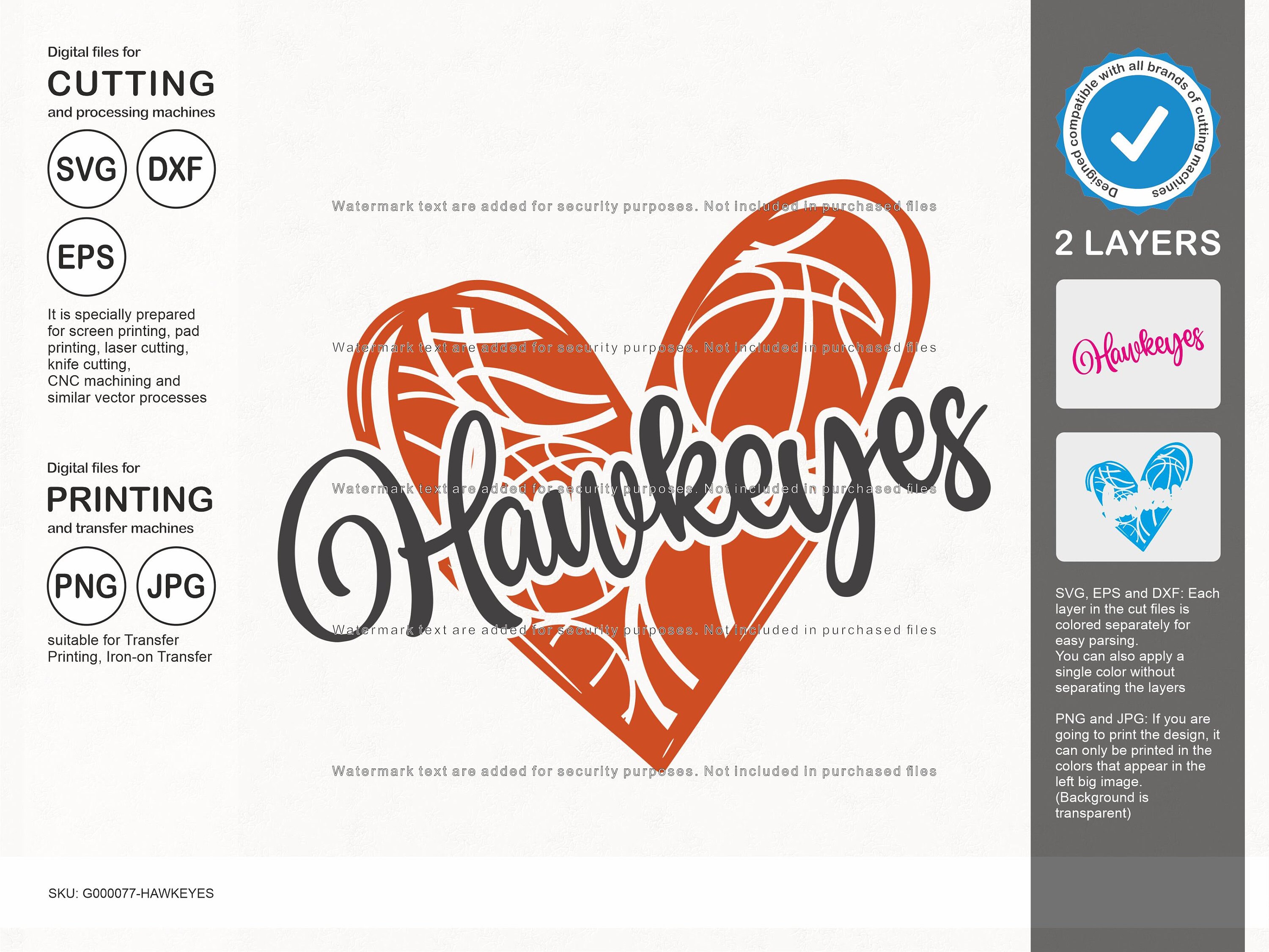 Hawkeyes Svg, Hawkeyes Basketball Svg, 9-pack Hawkeyes Svg Bundle, Cut ...