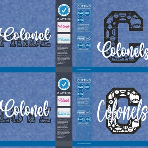 Colonels Svg, Colonel 20 Baseball Svg Mascot Designs Pack, Colonels Svg ...