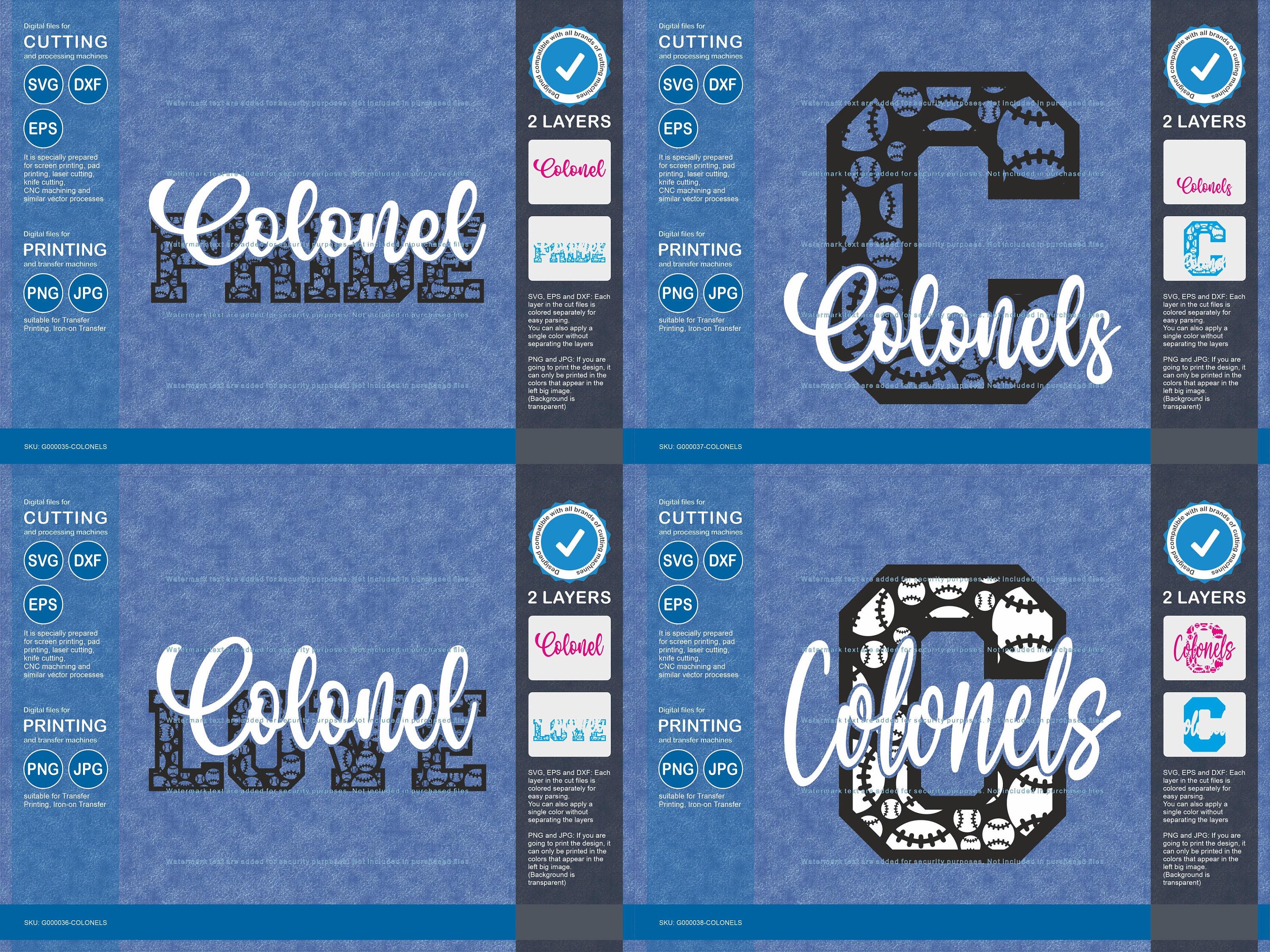 Colonels Svg, Colonel 20 Baseball Svg Mascot Designs Pack, Colonels Svg ...