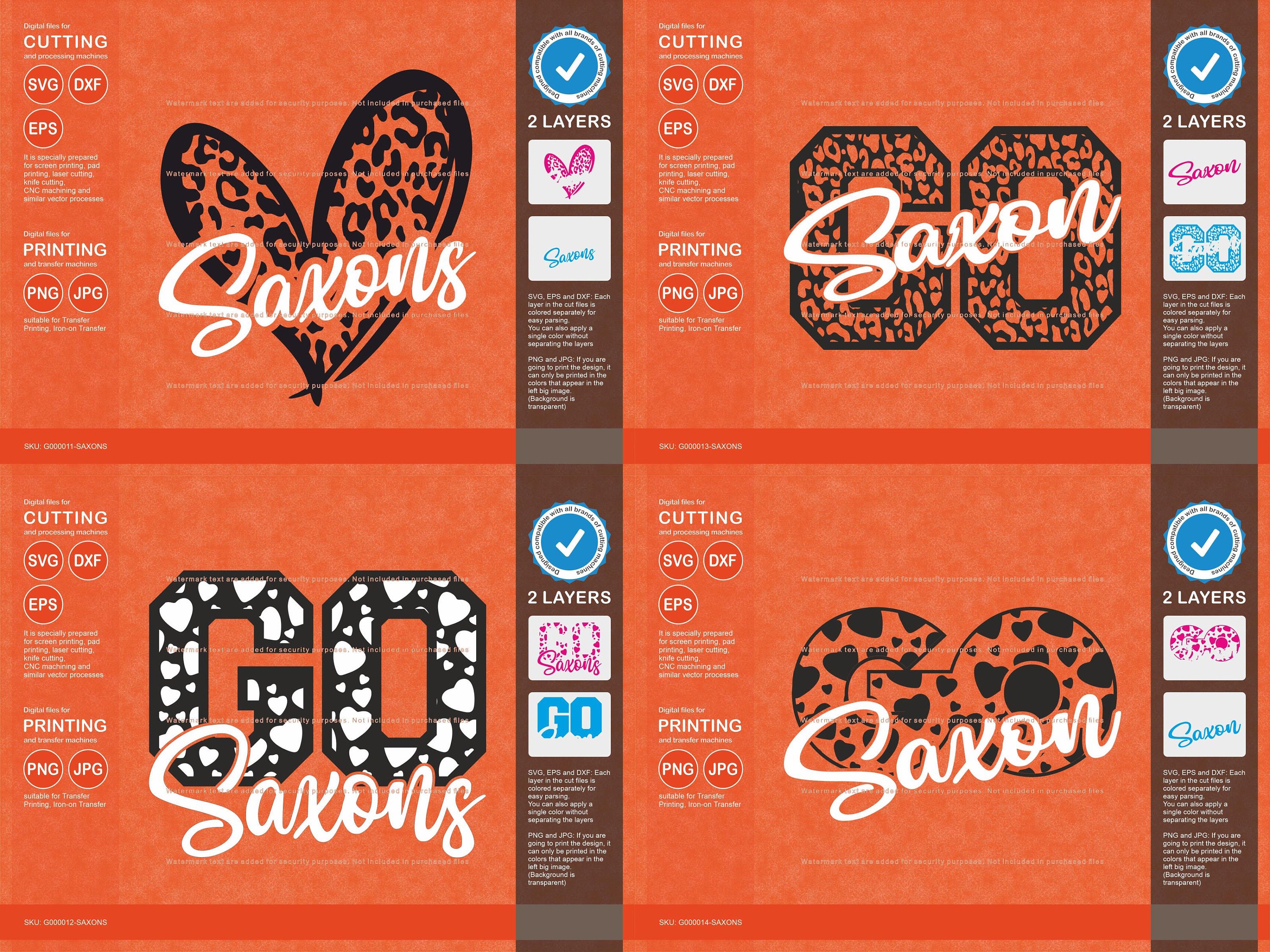 Saxons Svg, Saxon 12 Leopard Svg Mascot Designs Pack, Saxons Leopard ...