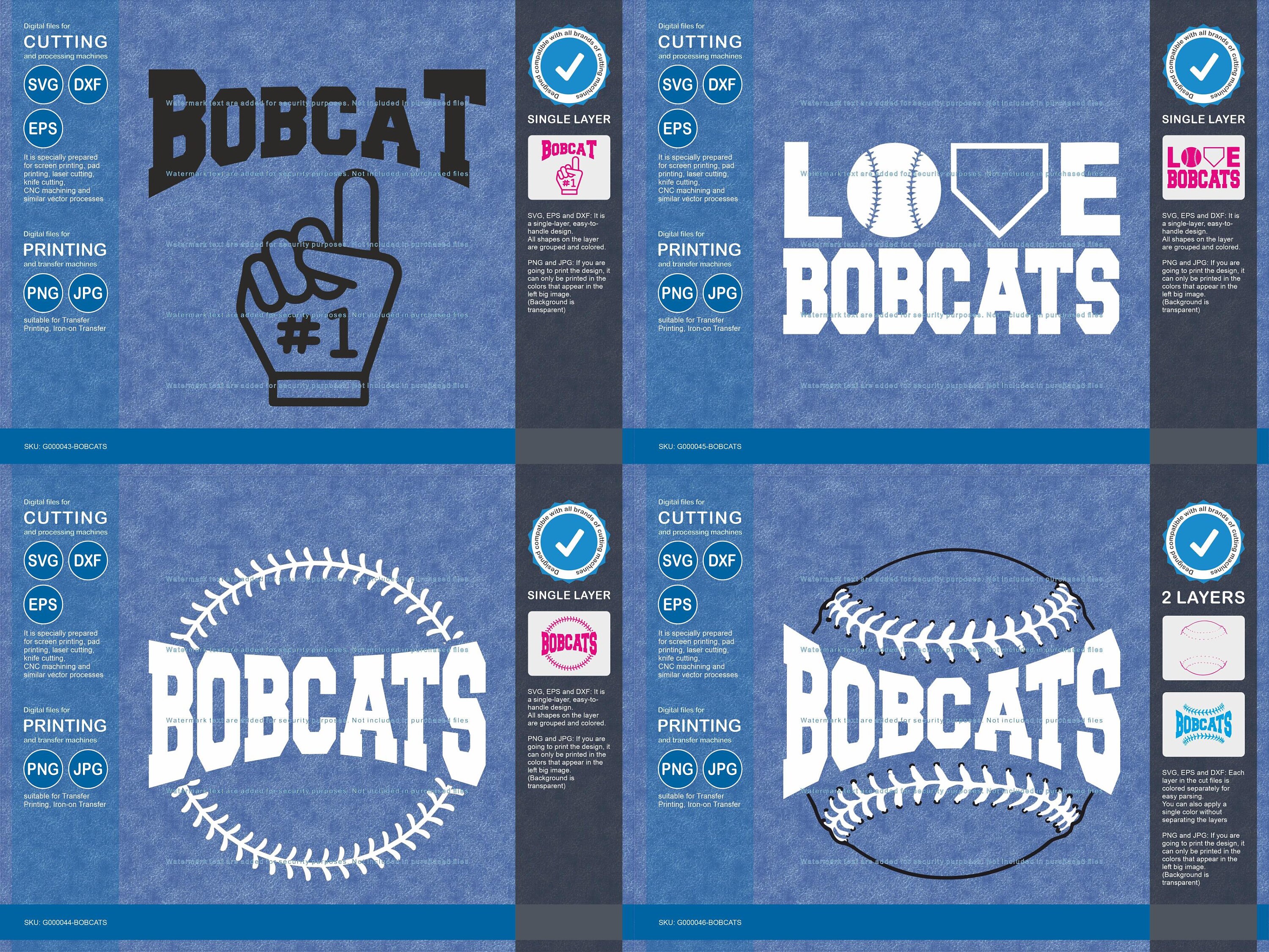 Bobcats Svg, Bobcat 20 Baseball Svg Mascot Designs Pack, Bobcats Svg ...