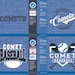 Comets Svg, Comet 20 Baseball Svg Mascot Designs Pack, Comets Svg Cut ...