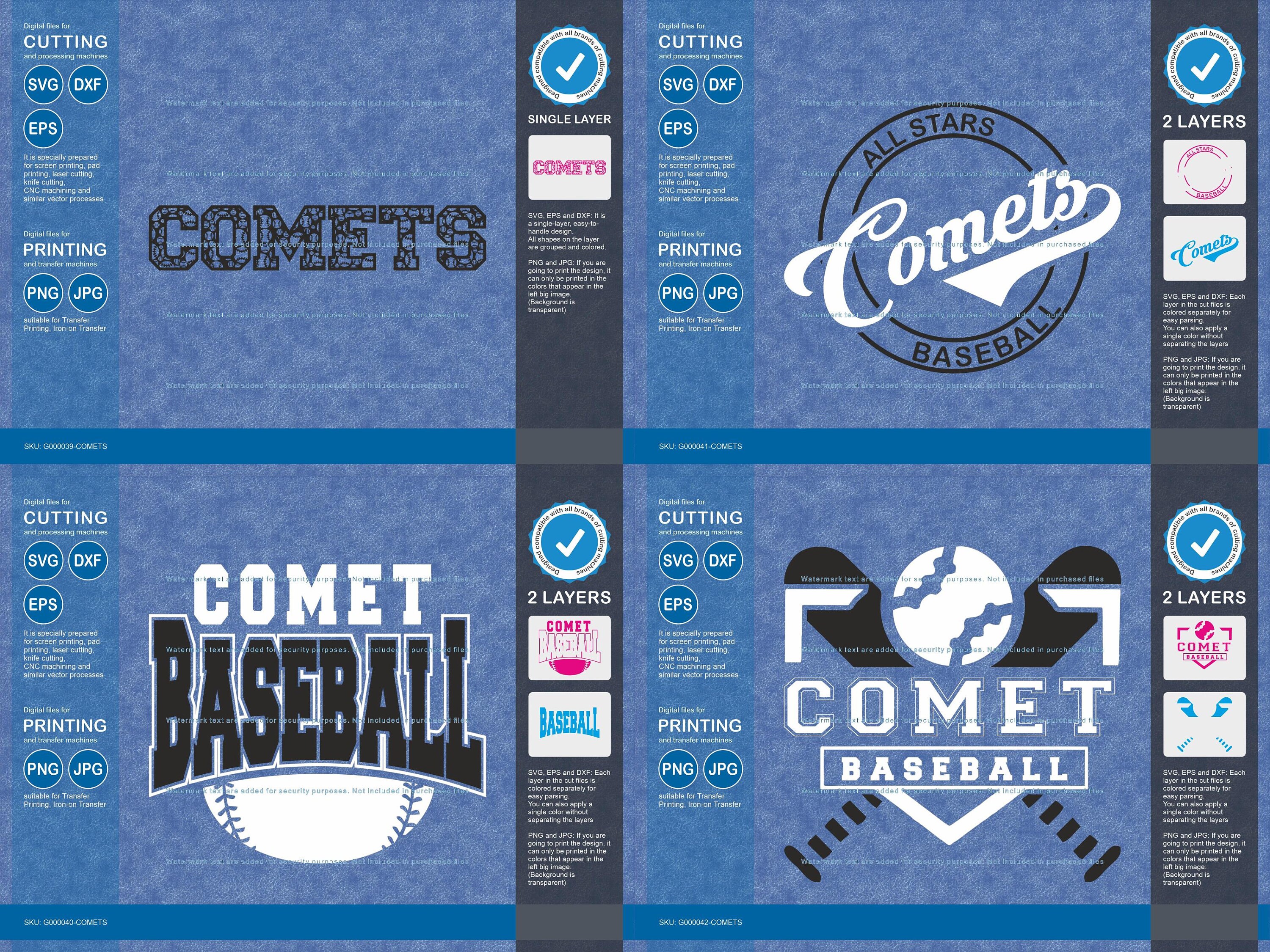 Comets Svg, Comet 20 Baseball Svg Mascot Designs Pack, Comets Svg Cut ...
