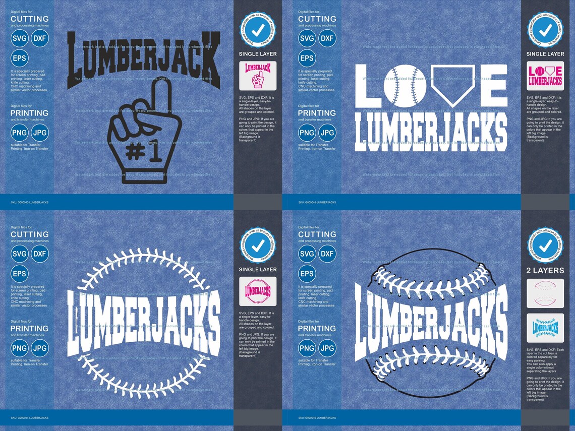 Lumberjacks Svg, Lumberjack 20 Baseball Svg Mascot Designs Pack ...