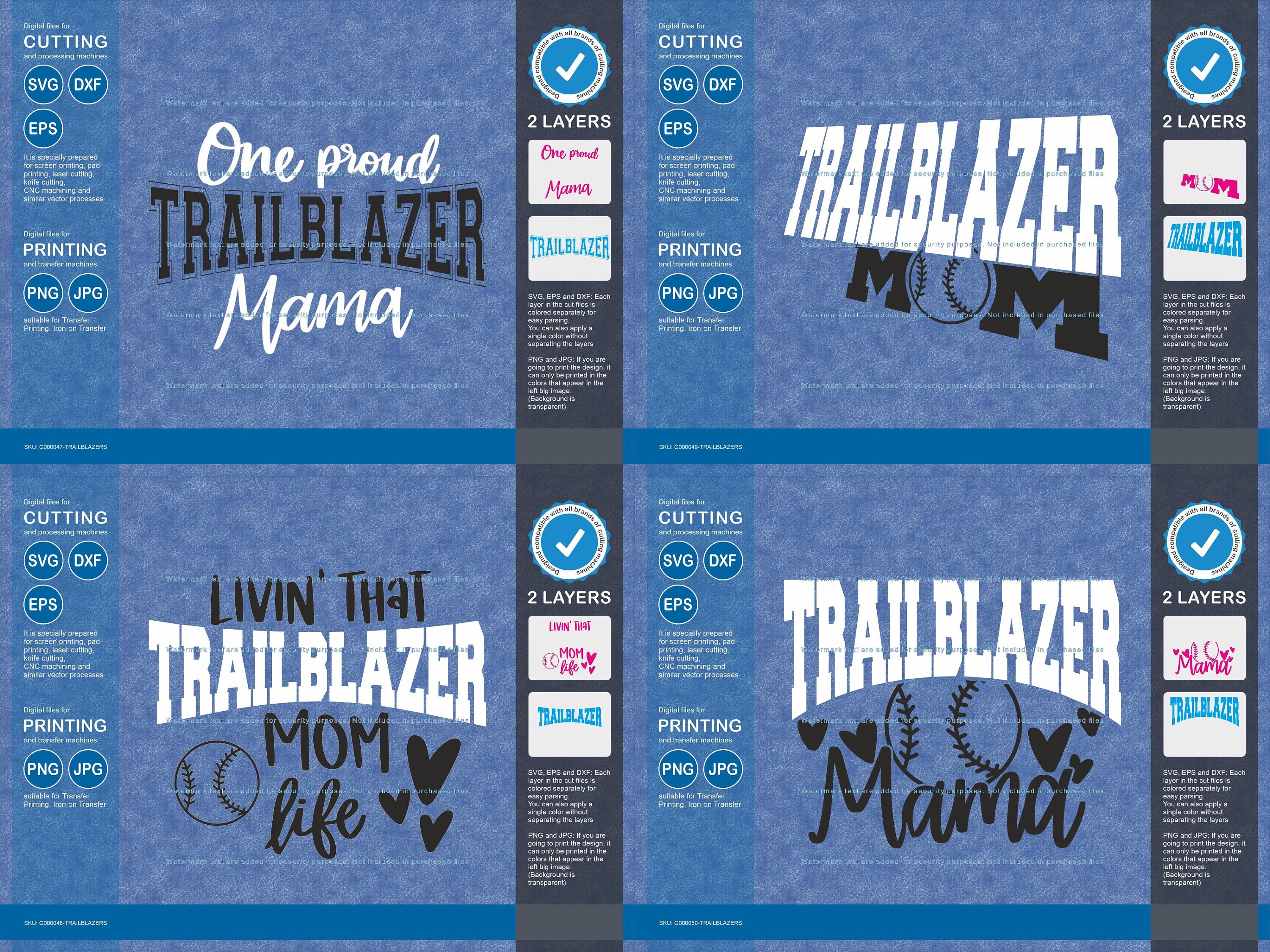 Trailblazers Svg, Trailblazer 20 Baseball Svg Mascot Designs Pack ...