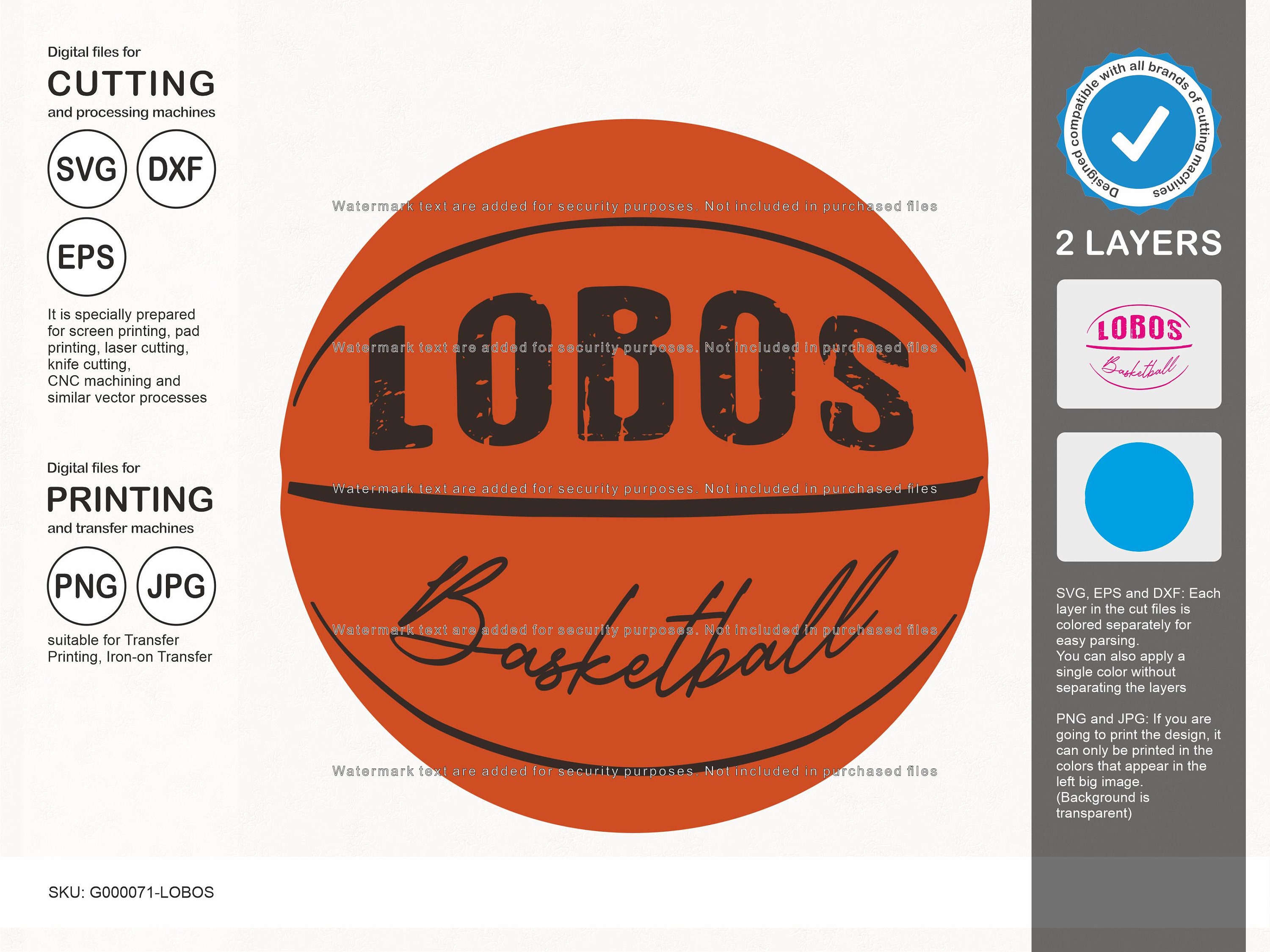Lobos Svg, Lobos Basketball Svg, 9-pack Lobos Svg Bundle, Cut and Iron ...