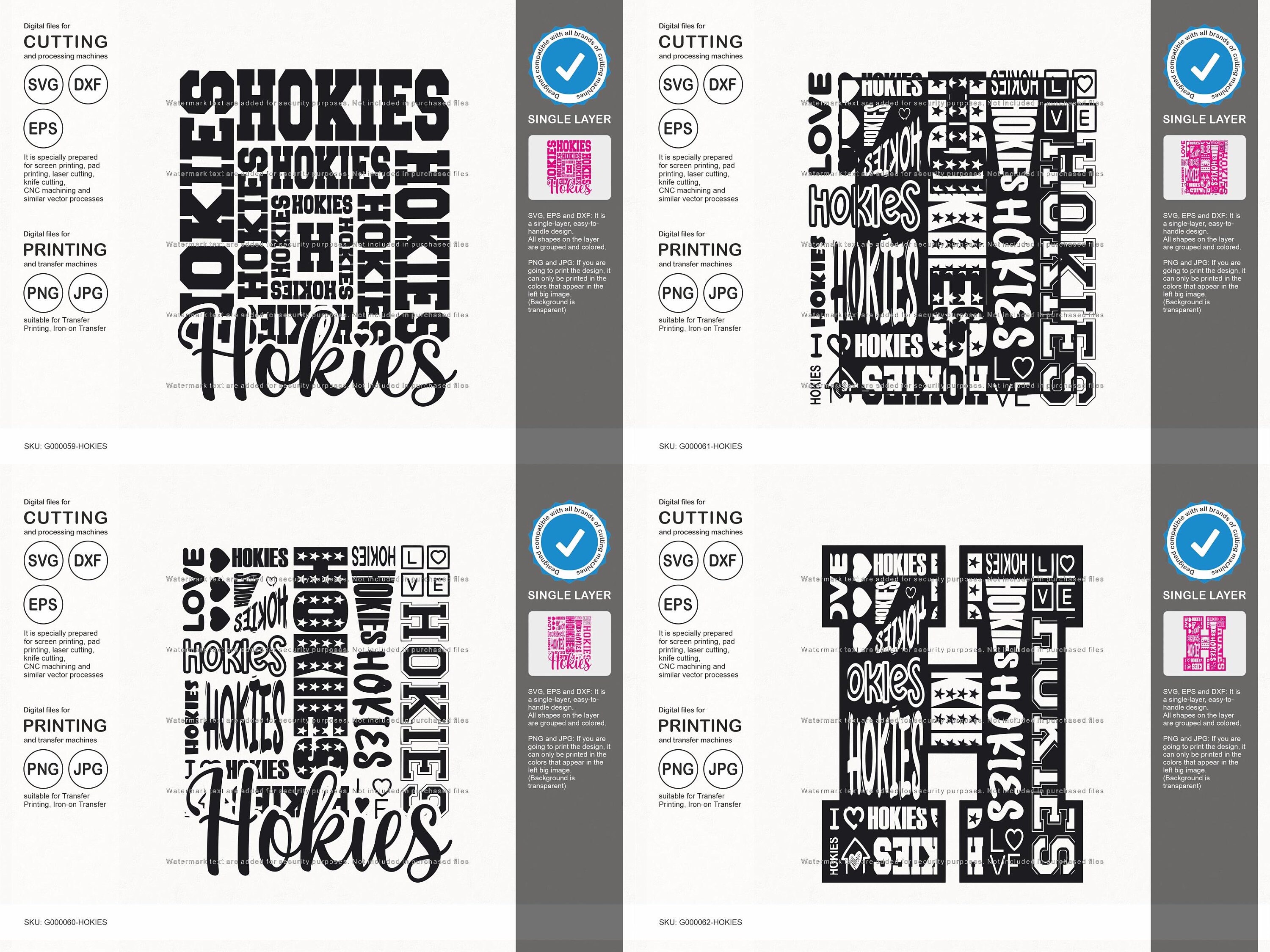 Hokies Svg Hokie 12 Typography Svg Mascot Designs Pack - Etsy