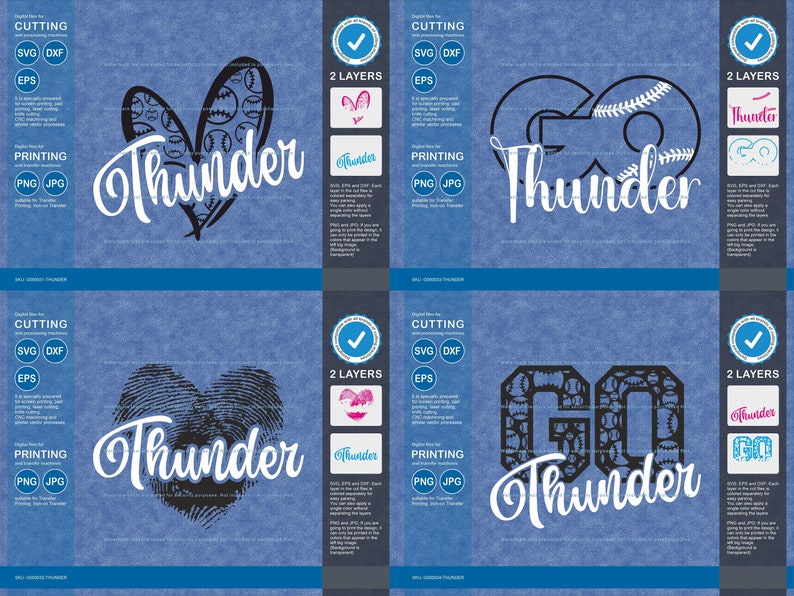Thunder Svg, Thunder 20 Baseball Svg Mascot Designs Pack, Thunder Svg ...