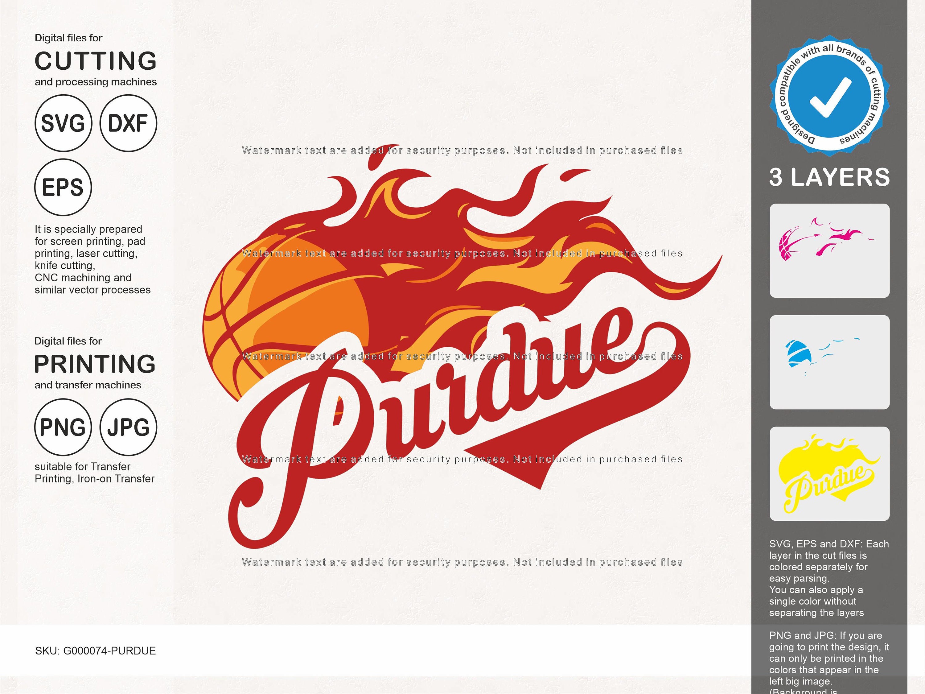 Purdue Svg, Purdue Basketball Svg, 9-pack Purdue Svg Bundle, Cut and ...