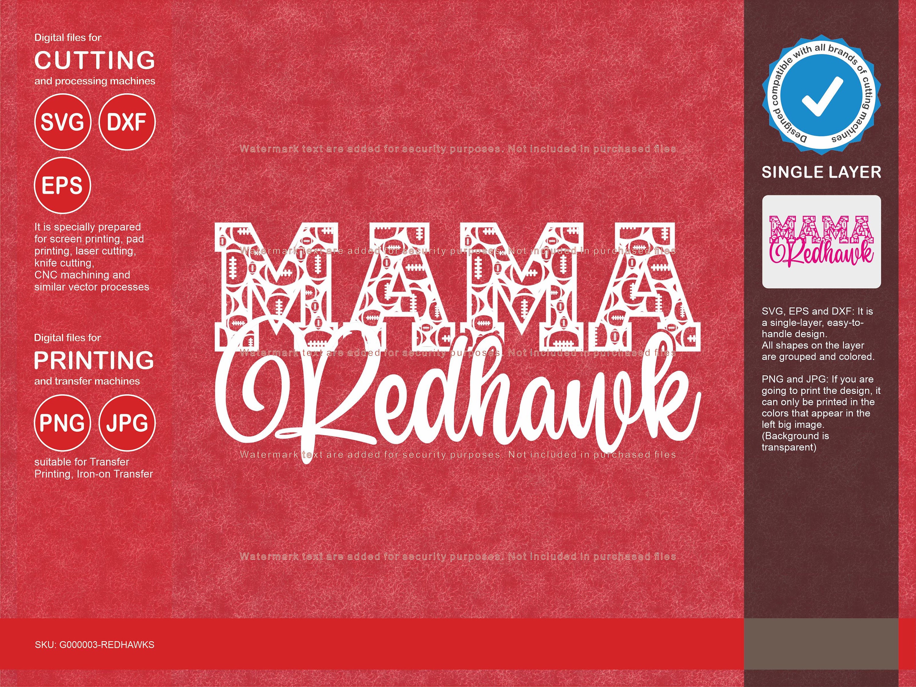 Redhawks Svg, Redhawk 9 Football Svg Mascot Designs Pack, Redhawks Svg ...